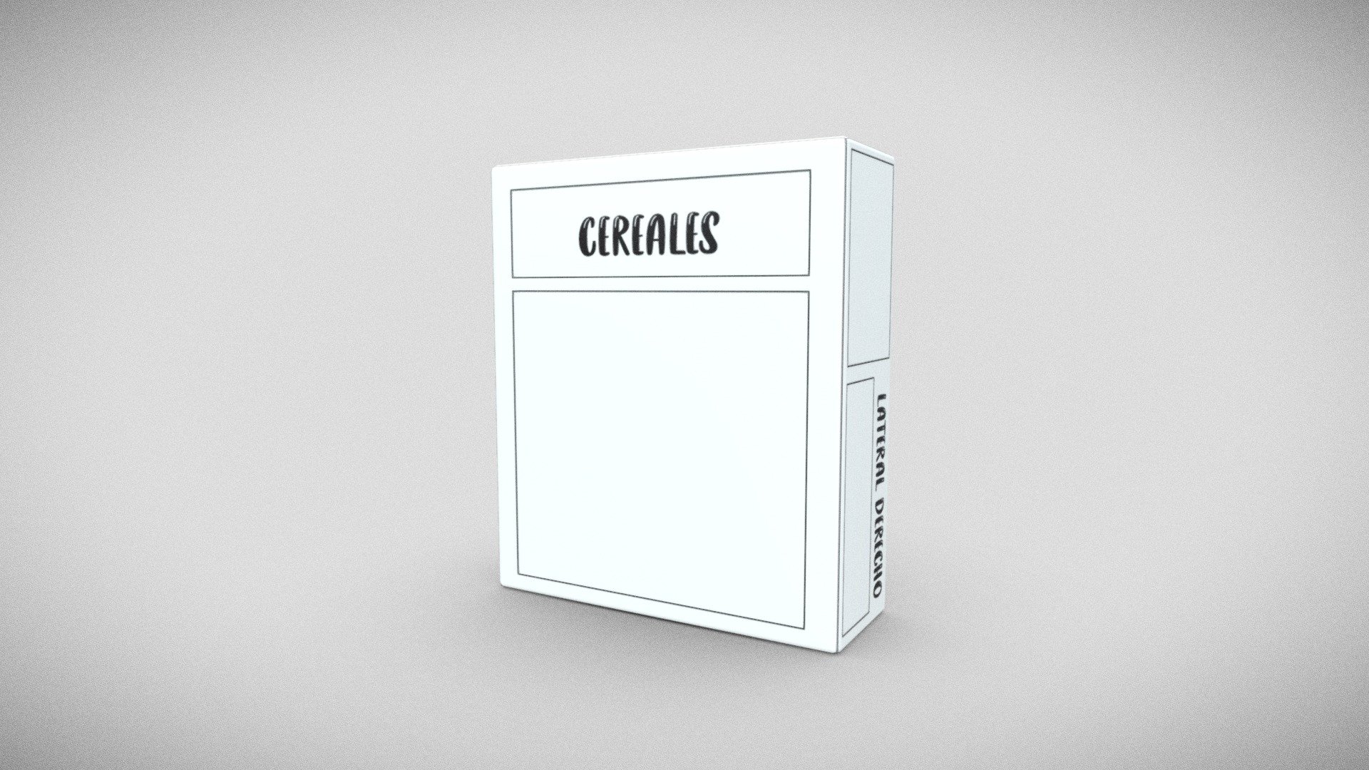 Cereal Box prototype - 3D model by Sebastian.BA [2f007cb] - Sketchfab