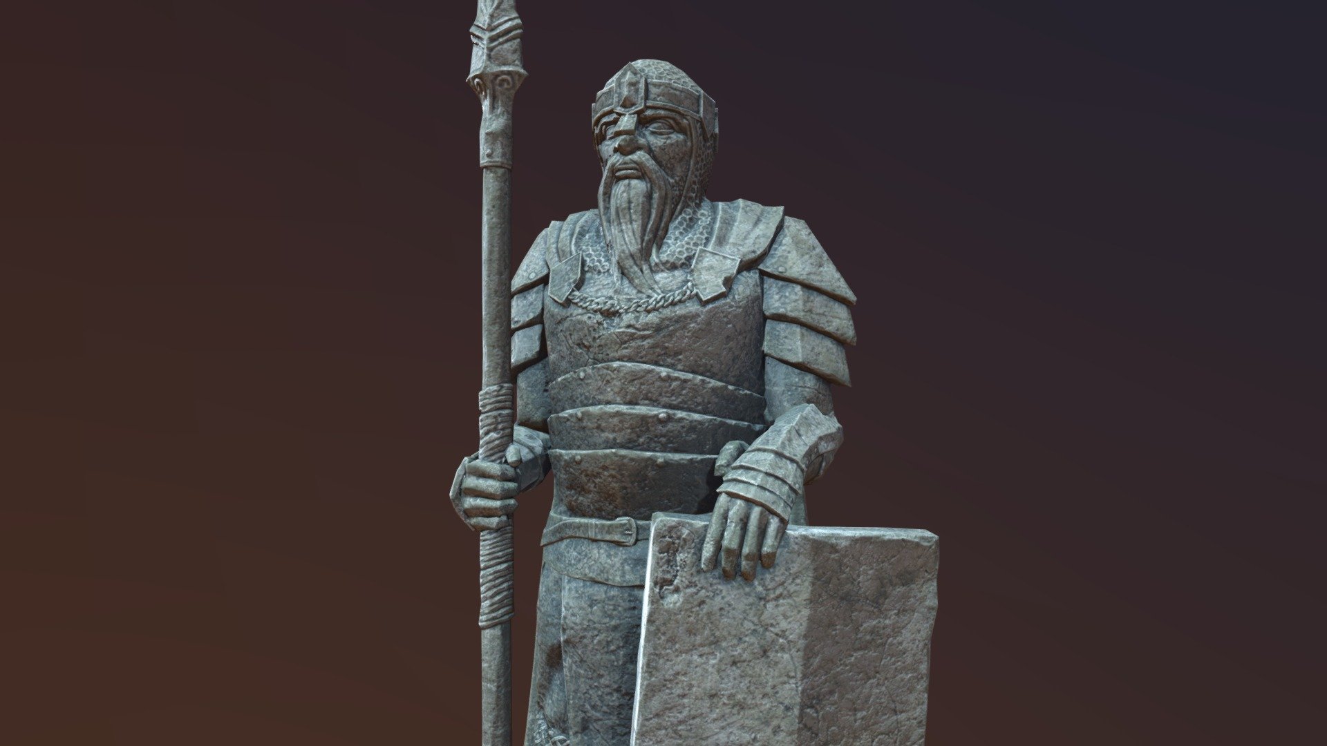 Stone Guard Statue - 3D model by vondagar [2f01f55] - Sketchfab