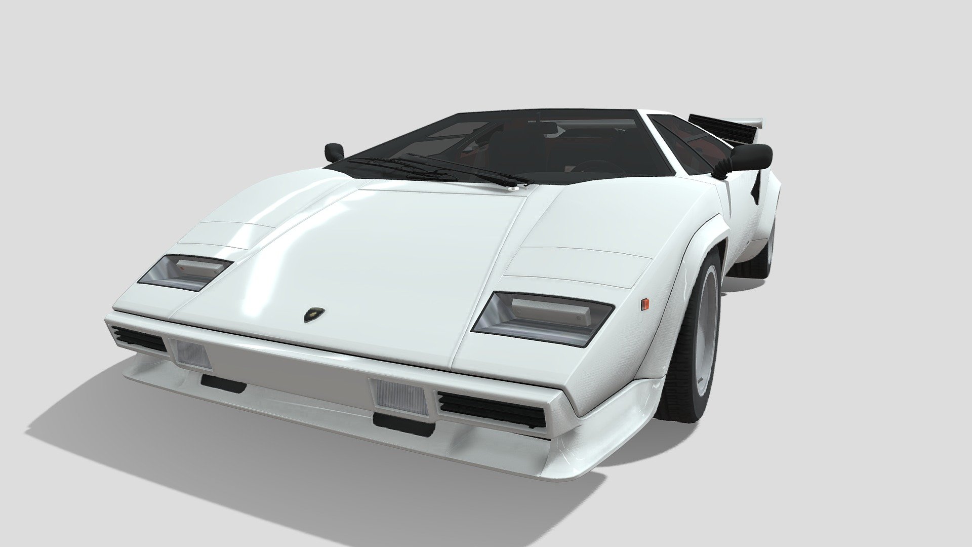 Lamborghini Countach 5000QV - Download Free 3D model by Randomness ...