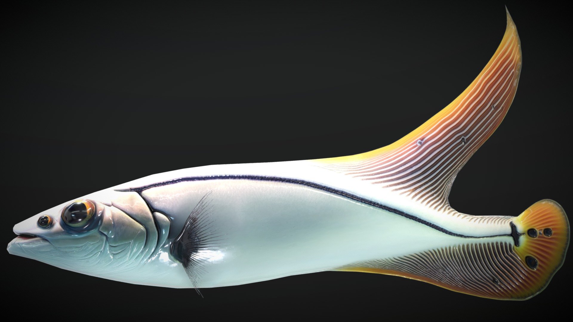 Alien Fantasy Fish - Whitestream - Buy Royalty Free 3D model by ...