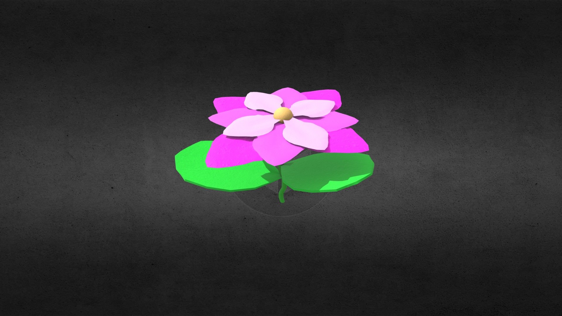 Pink Flower 4 Petals 3 Layers - 3D model by MoniGarr (@indigenous ...