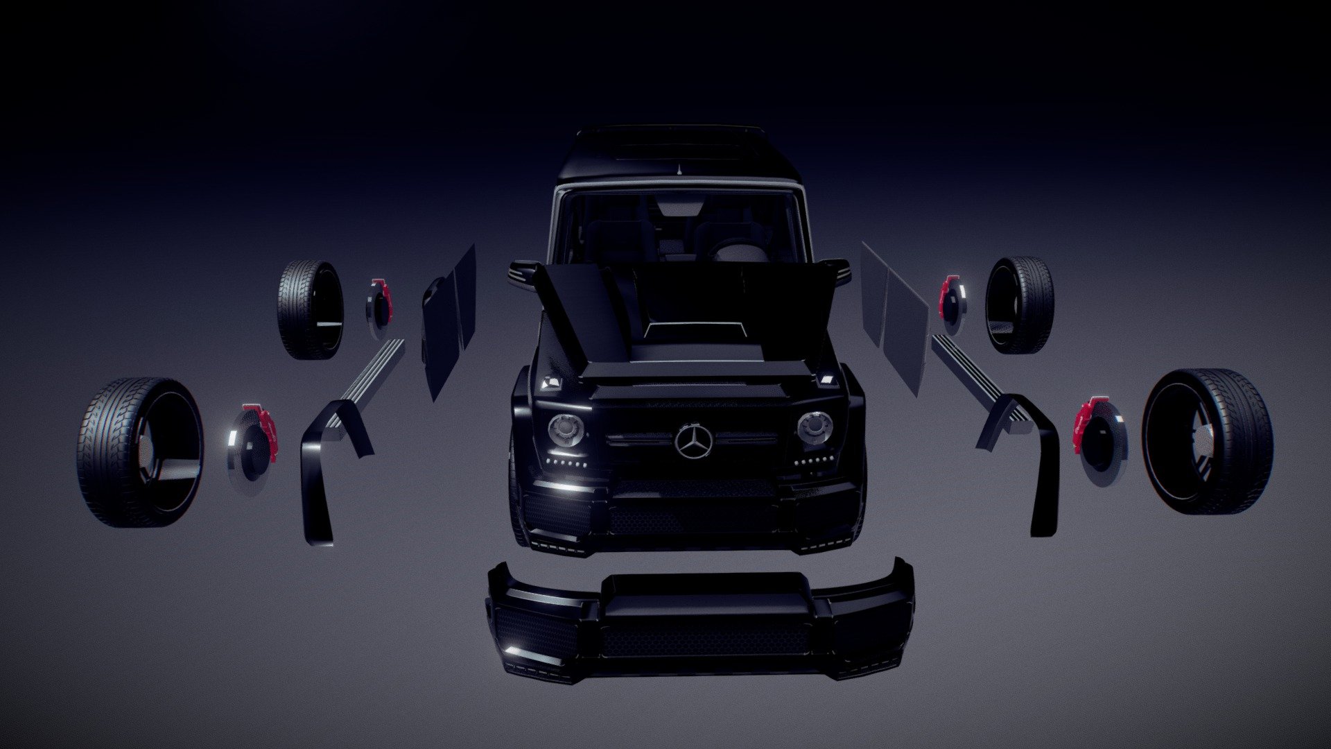 Mercedes-brabus2 - 3D model by gadgett [2f08fdc] - Sketchfab