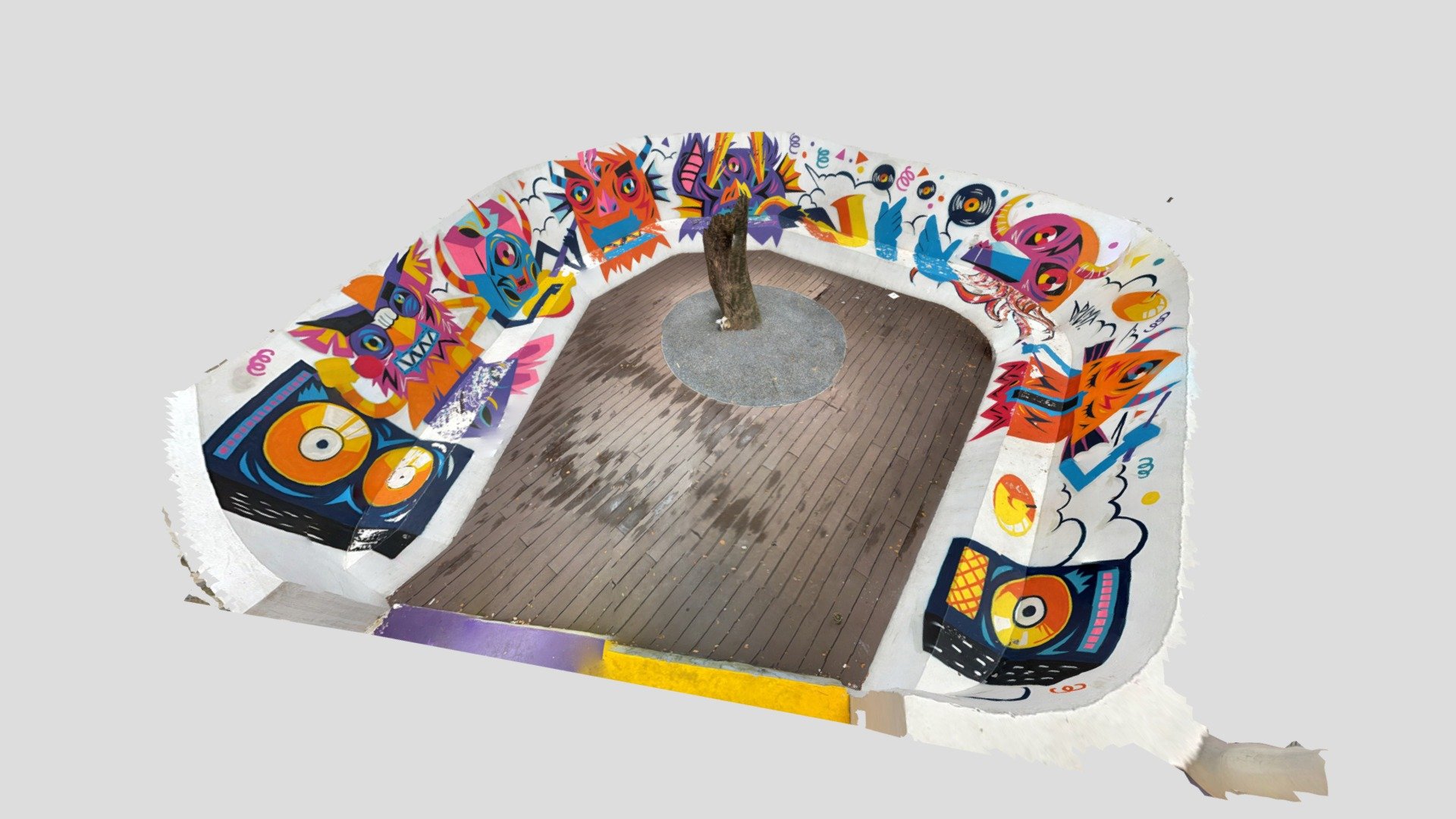 Street graffiti - Download Free 3D model by Oscar (@0scartong) [2f0a709 ...