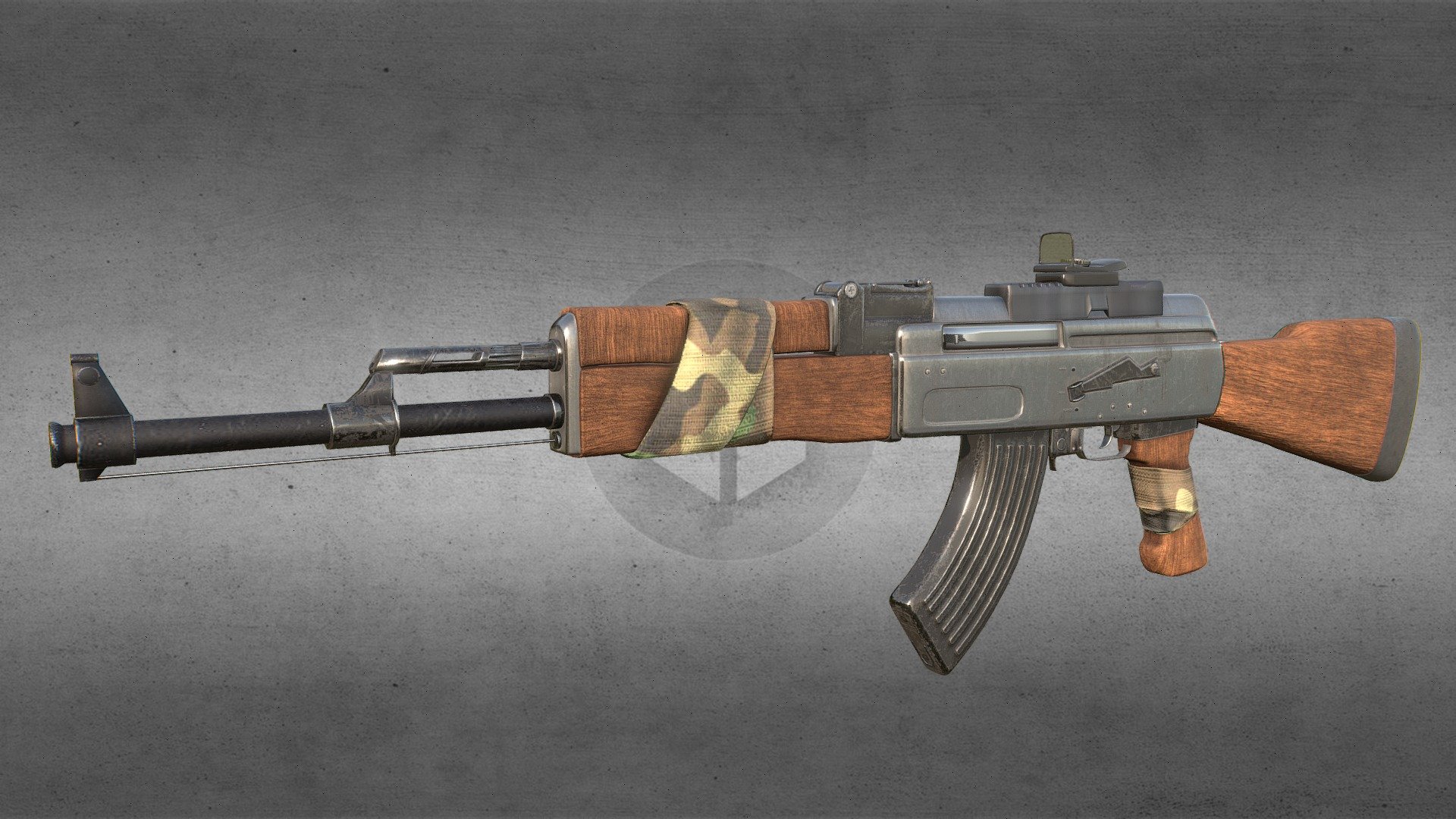 Stylized AK-47 - Download Free 3D model by Simlfe [2f0ab88] - Sketchfab