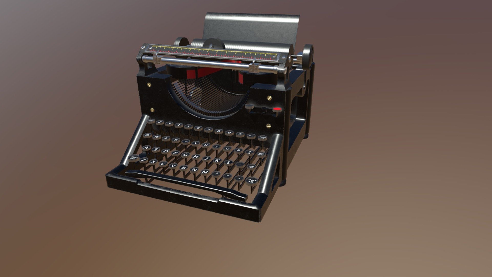 Typewriter - 3D model by CGwhale [2f0aba4] - Sketchfab