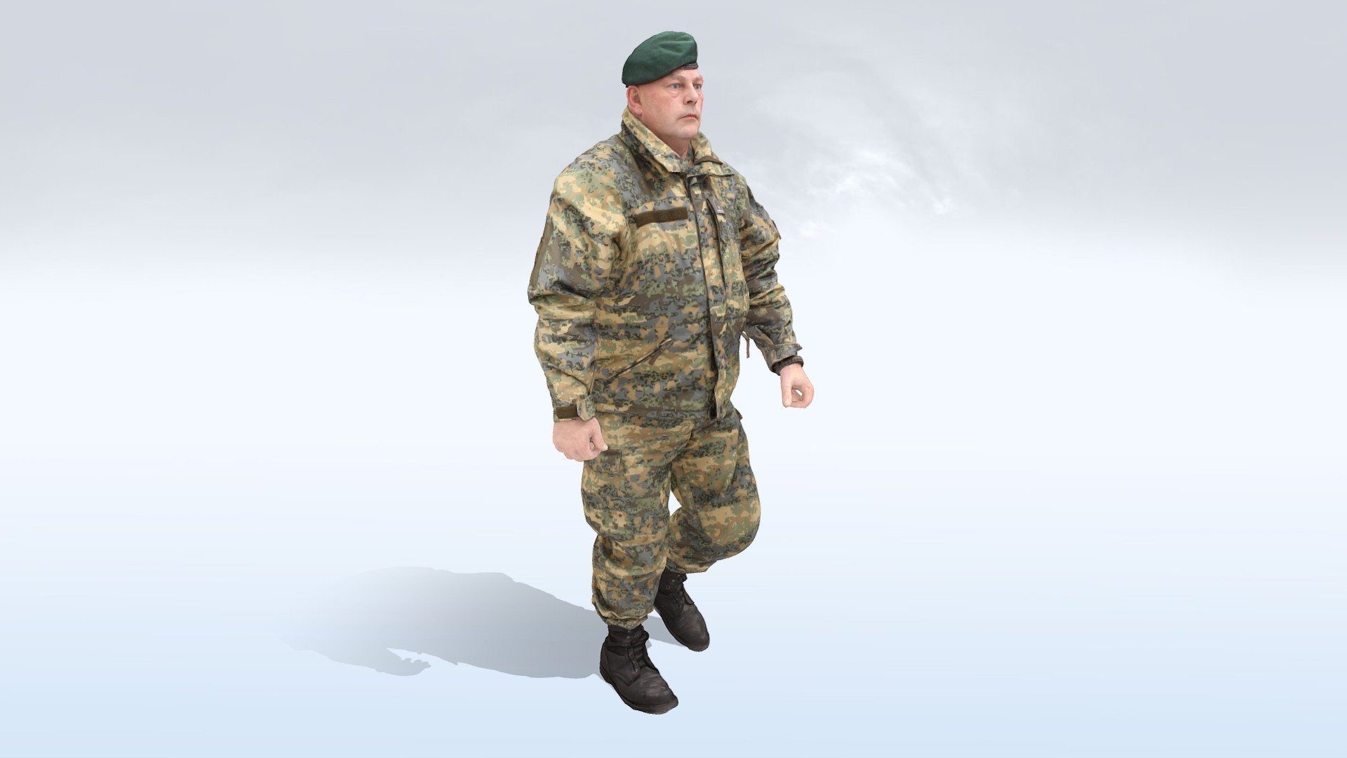 Male Scan Animation - Austrian Military Walking - 3D model by ViARsys ...