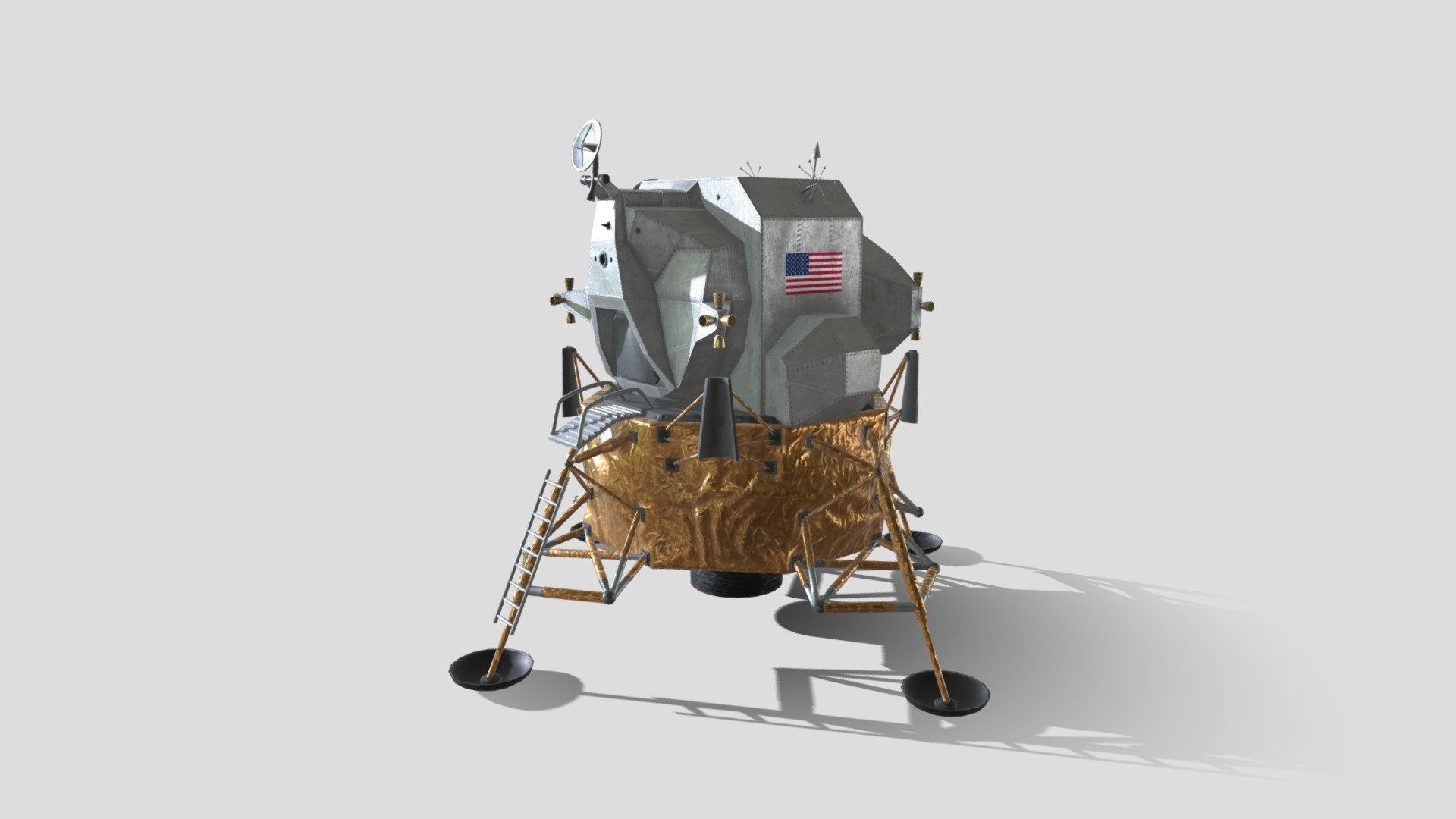 Lunar Lander 4K and 2K Textures - Buy Royalty Free 3D model by ...