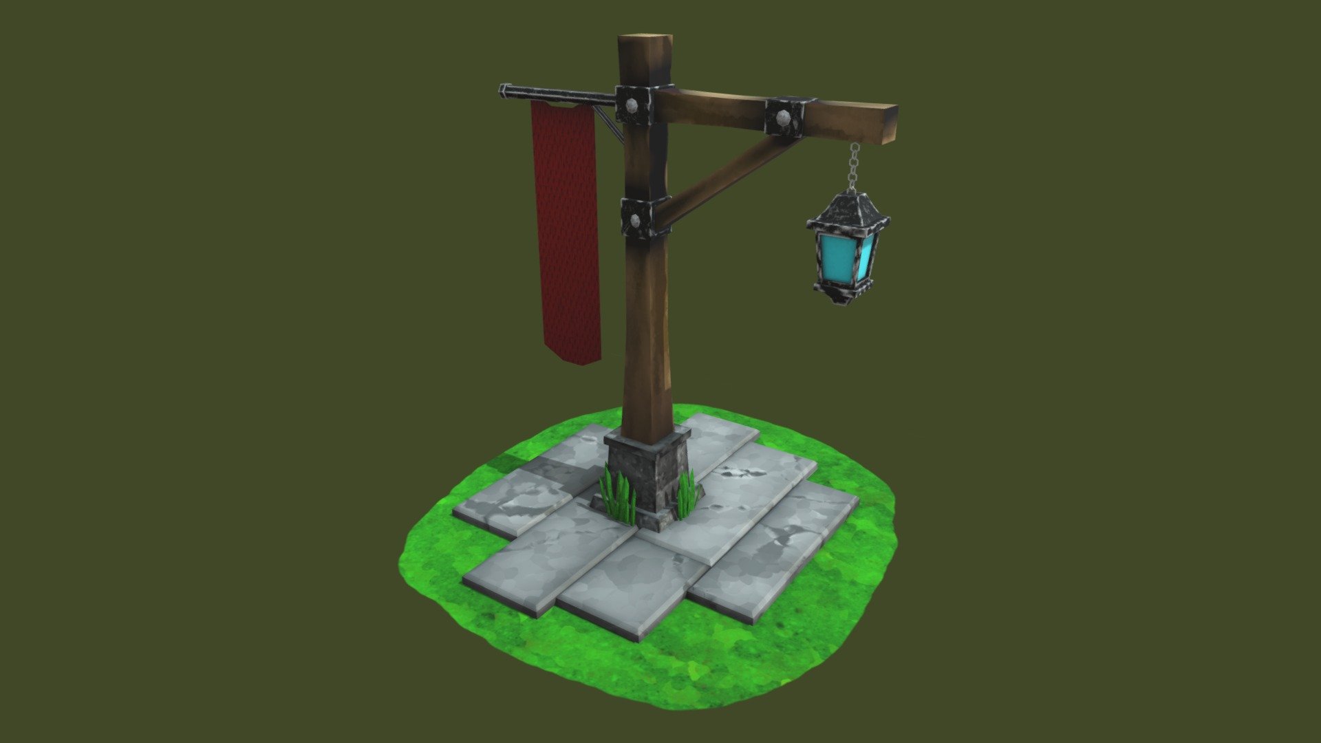 LAMPPOST - 3D model by Thracianus [2f0c0ed] - Sketchfab