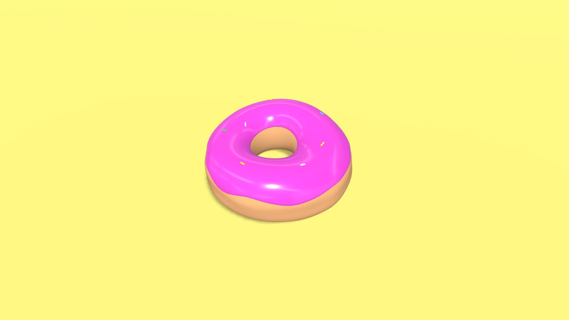 Doughnut - 3D model by Pranav Pradeep (@Dikruzz) [2f11649] - Sketchfab