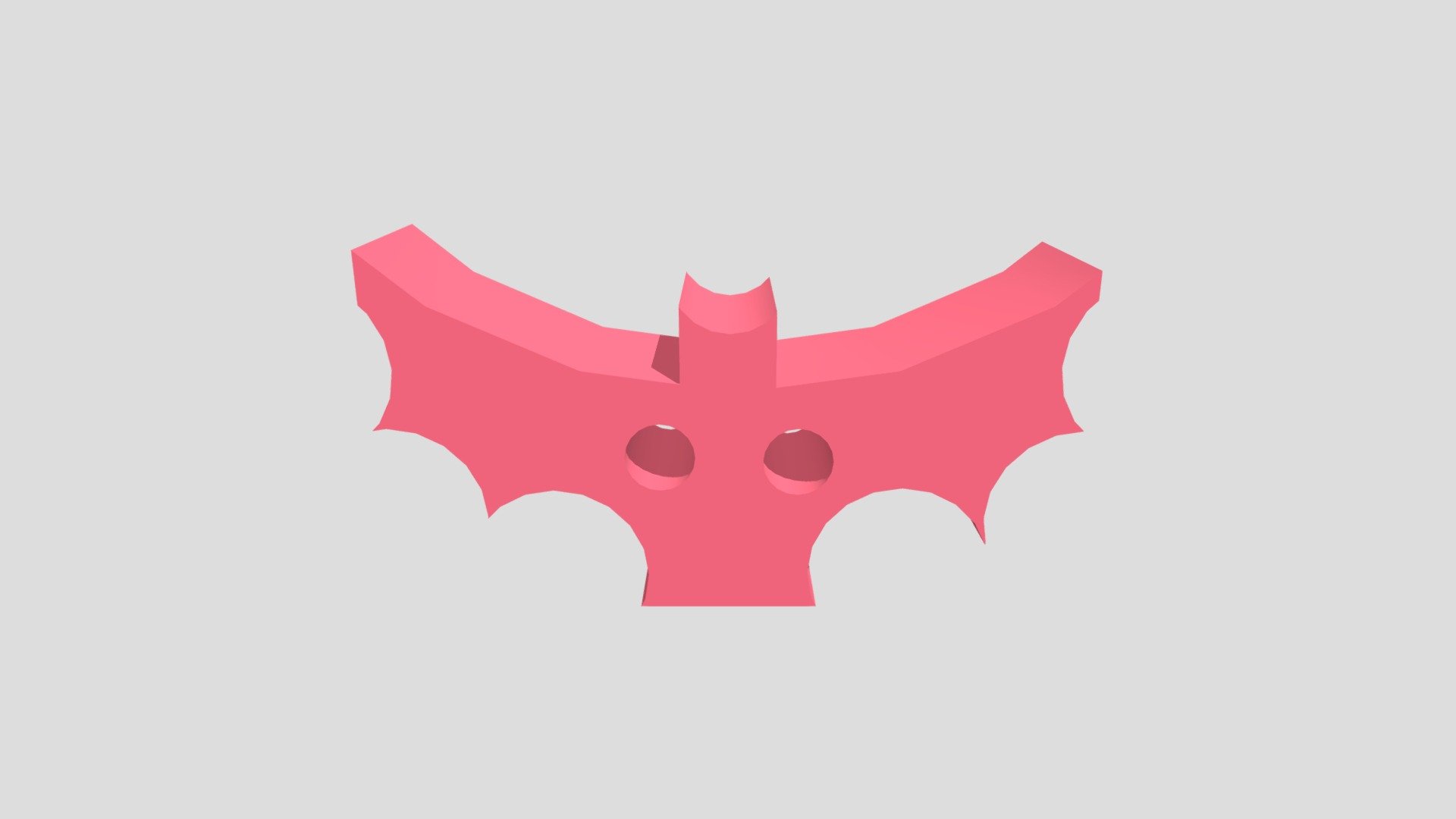 Bat Button (1) - Download Free 3D model by 010088061 [2f13871] - Sketchfab