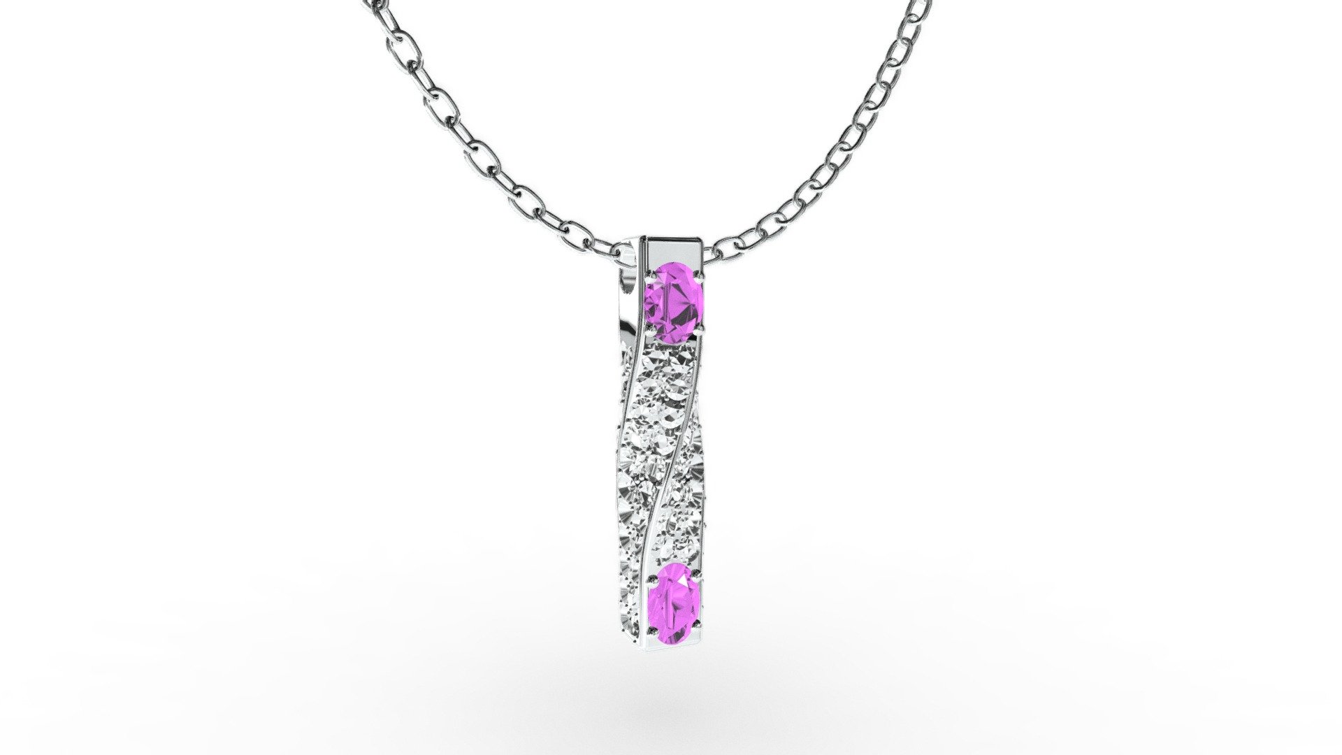Pink Diamond Pendant Design - 3D model by Luis Rocha (@TherochaDesigner ...