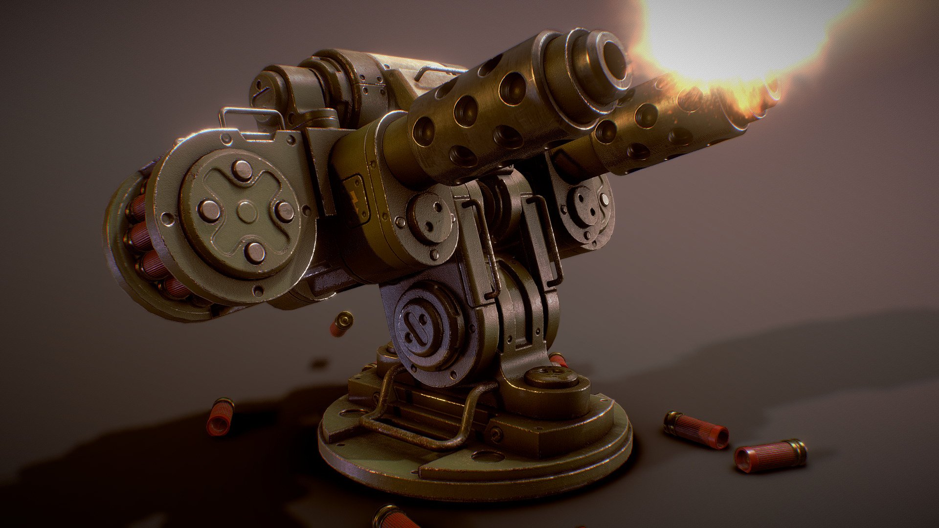 TURRET ANIMATION - Buy Royalty Free 3D model by Sladegeorg (@Sladegeorg ...