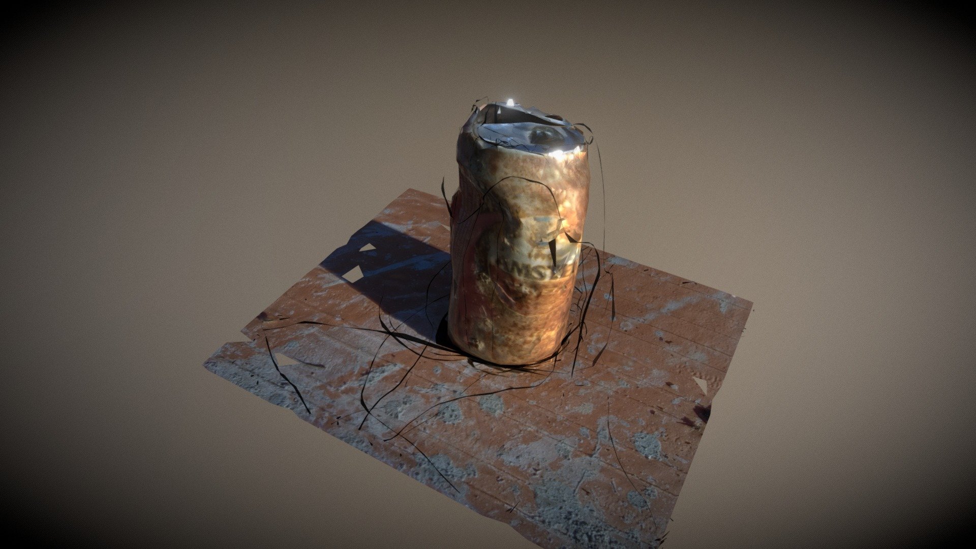 rusty beer can (low poly) - Download Free 3D model by vicente betoret ...