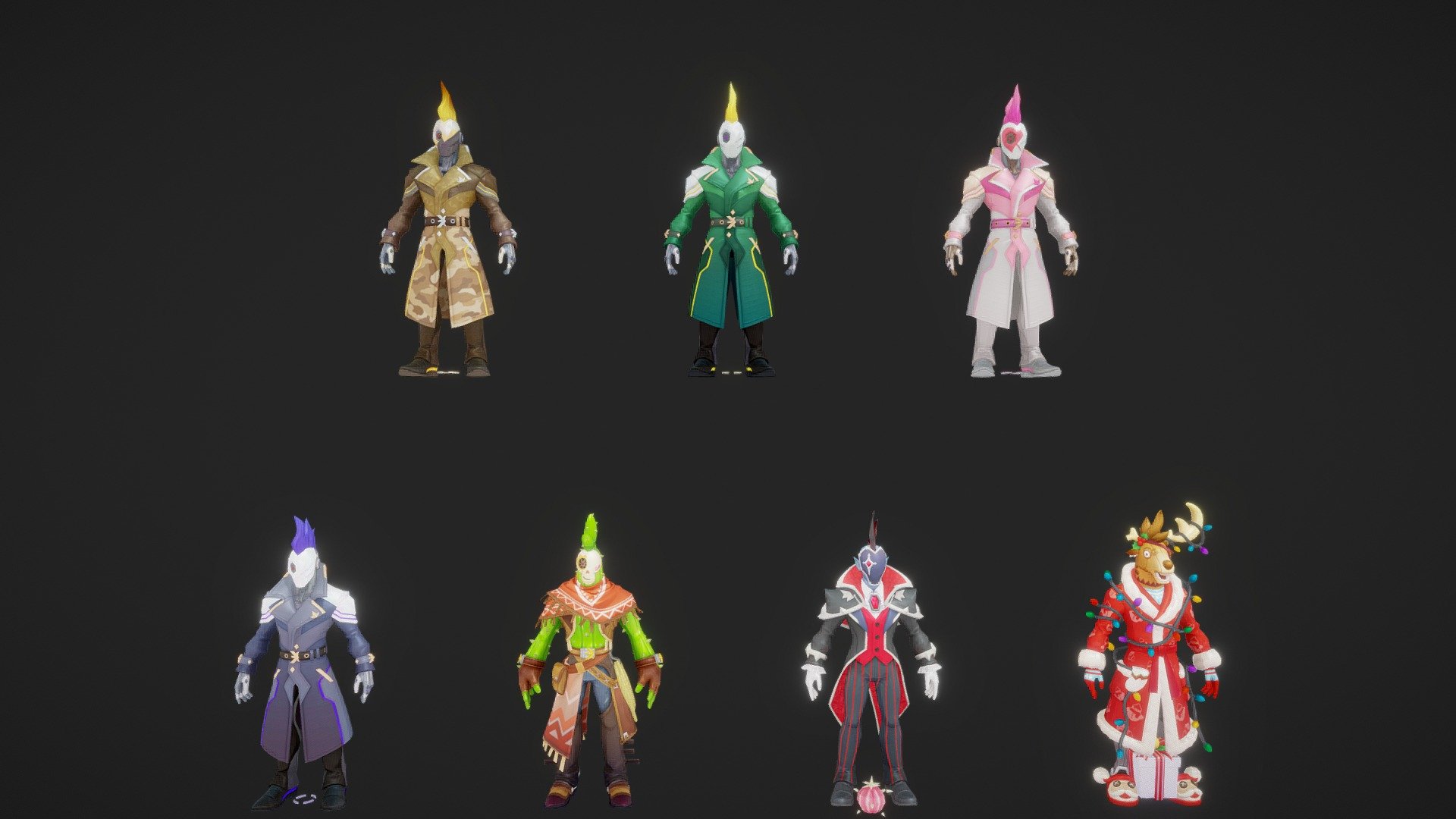 Masked man Rig Characters - Buy Royalty Free 3D model by Luna Studio ...