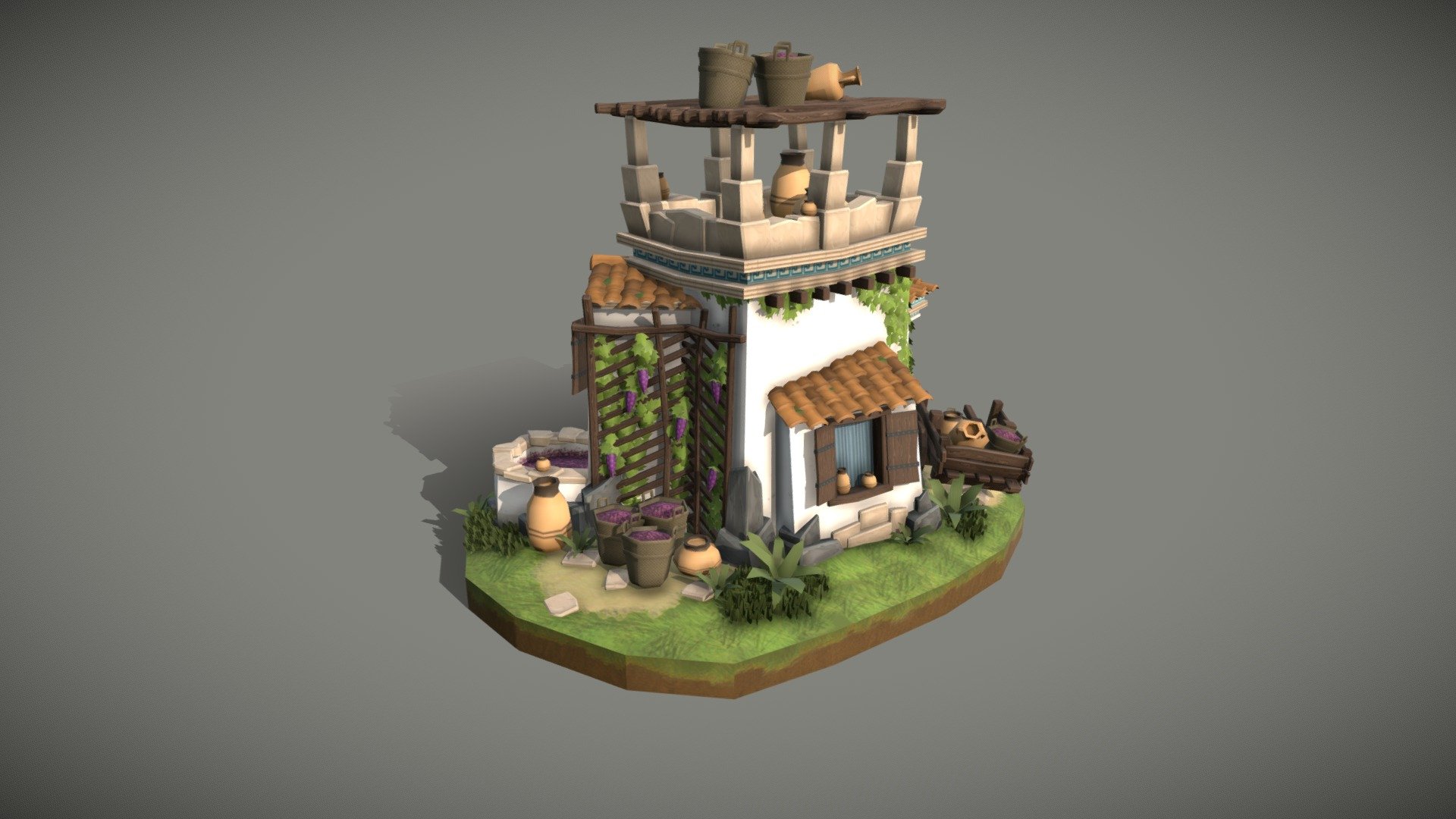 Ancient Greek Vinyard - 3D model by EmmerickOpsomer [2f1c3ec] - Sketchfab