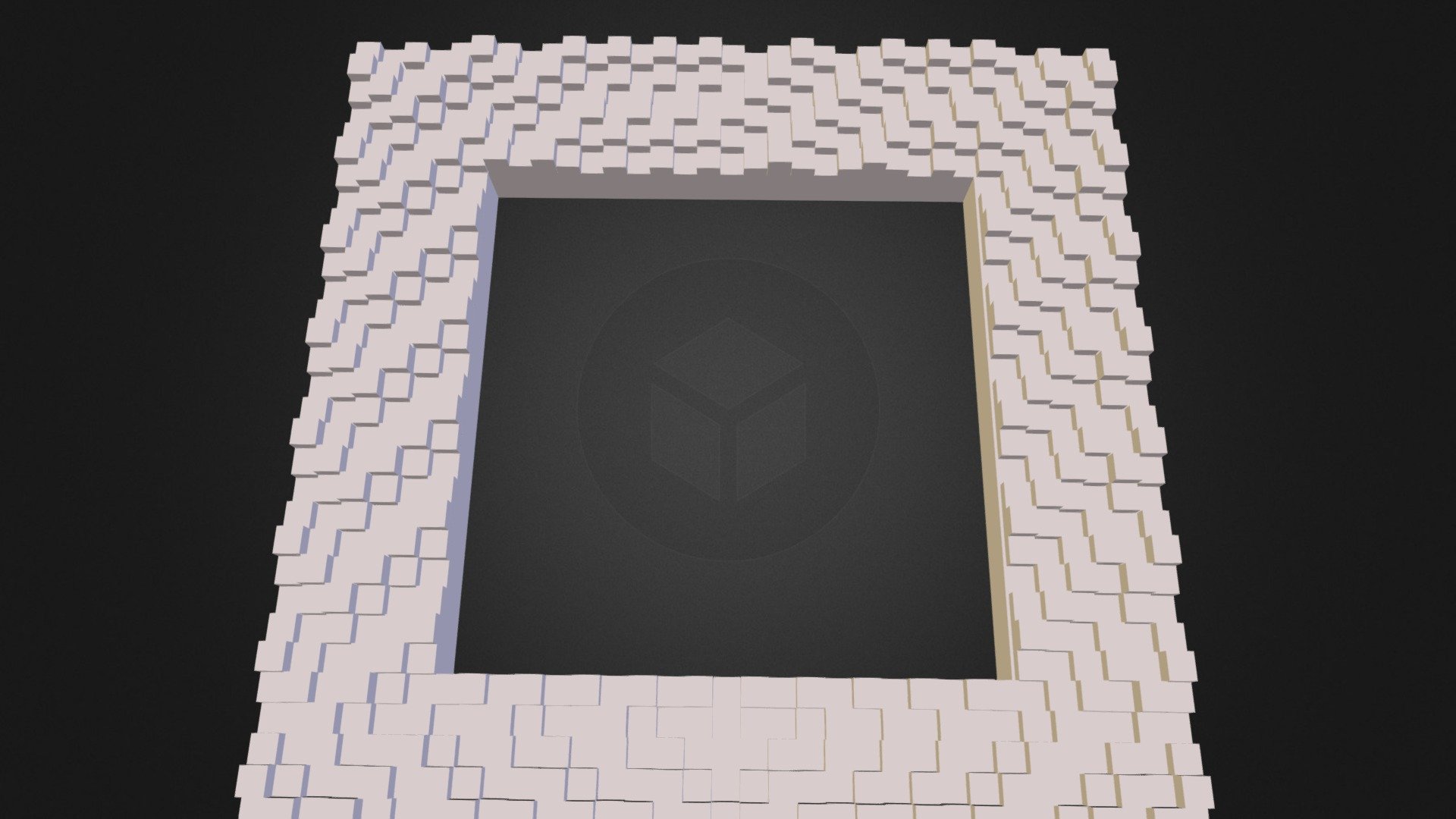 Block textured picture frame - 3D model by hsp [2f1c68e] - Sketchfab