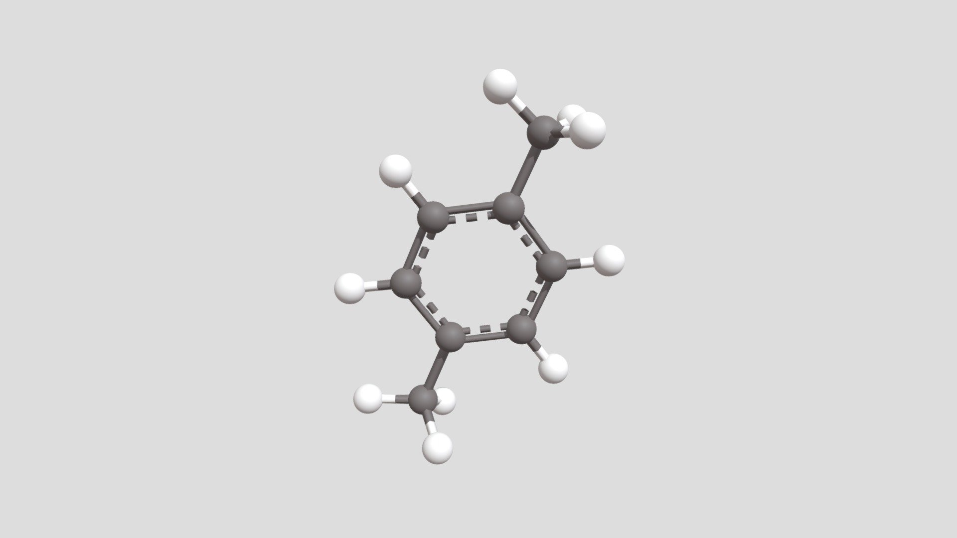 p_dimethylbenzene - 3D model by Dien [2f1e41f] - Sketchfab