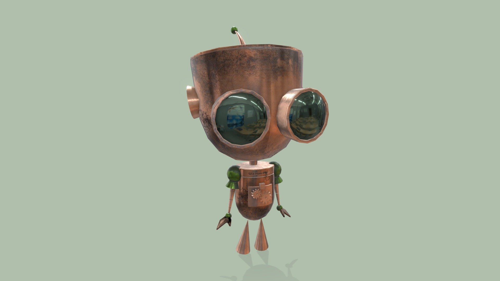 Mini Robot - Download Free 3D model by giahanphan [2f1e9ef] - Sketchfab