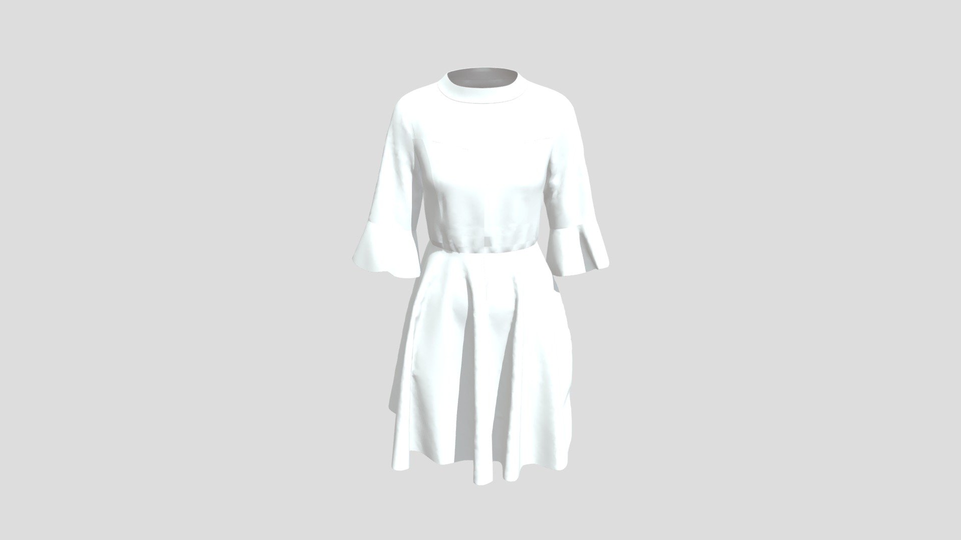 Lace Panels Dress - 3D model by CloCandyJars [2f209e0] - Sketchfab