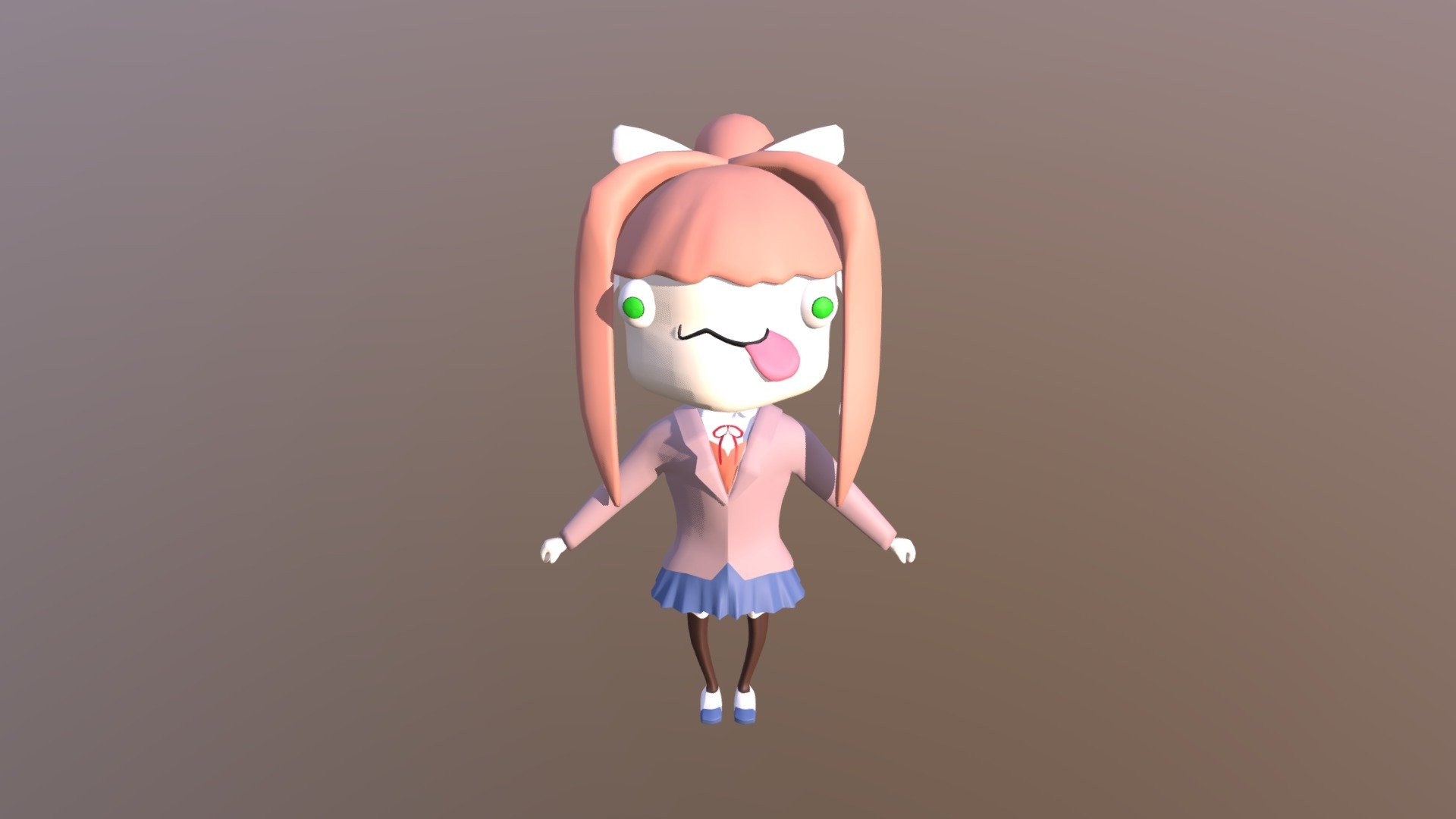 Monika - 3D model by Kyon994 [2f226f2] - Sketchfab