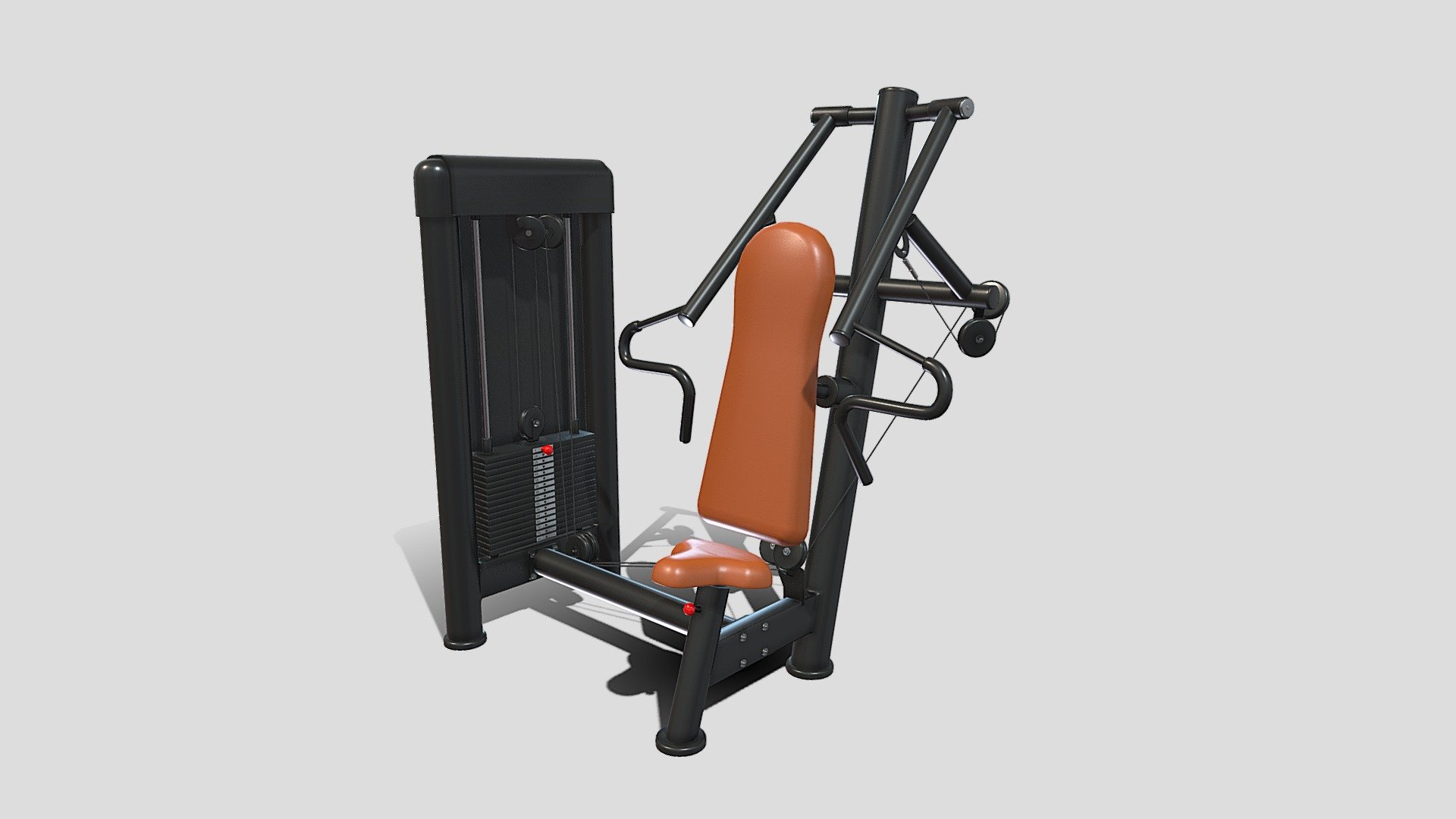 Inclined chest press machine - Buy Royalty Free 3D model by ...