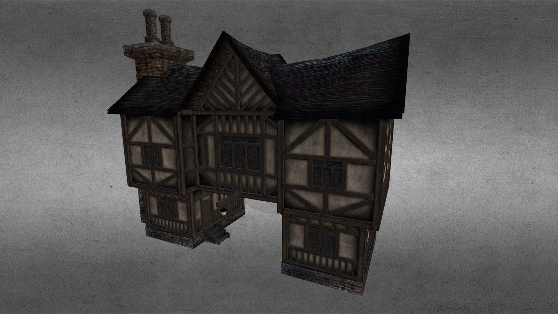 Tudor Manor - 3D model by mikey.star [2f232bb] - Sketchfab