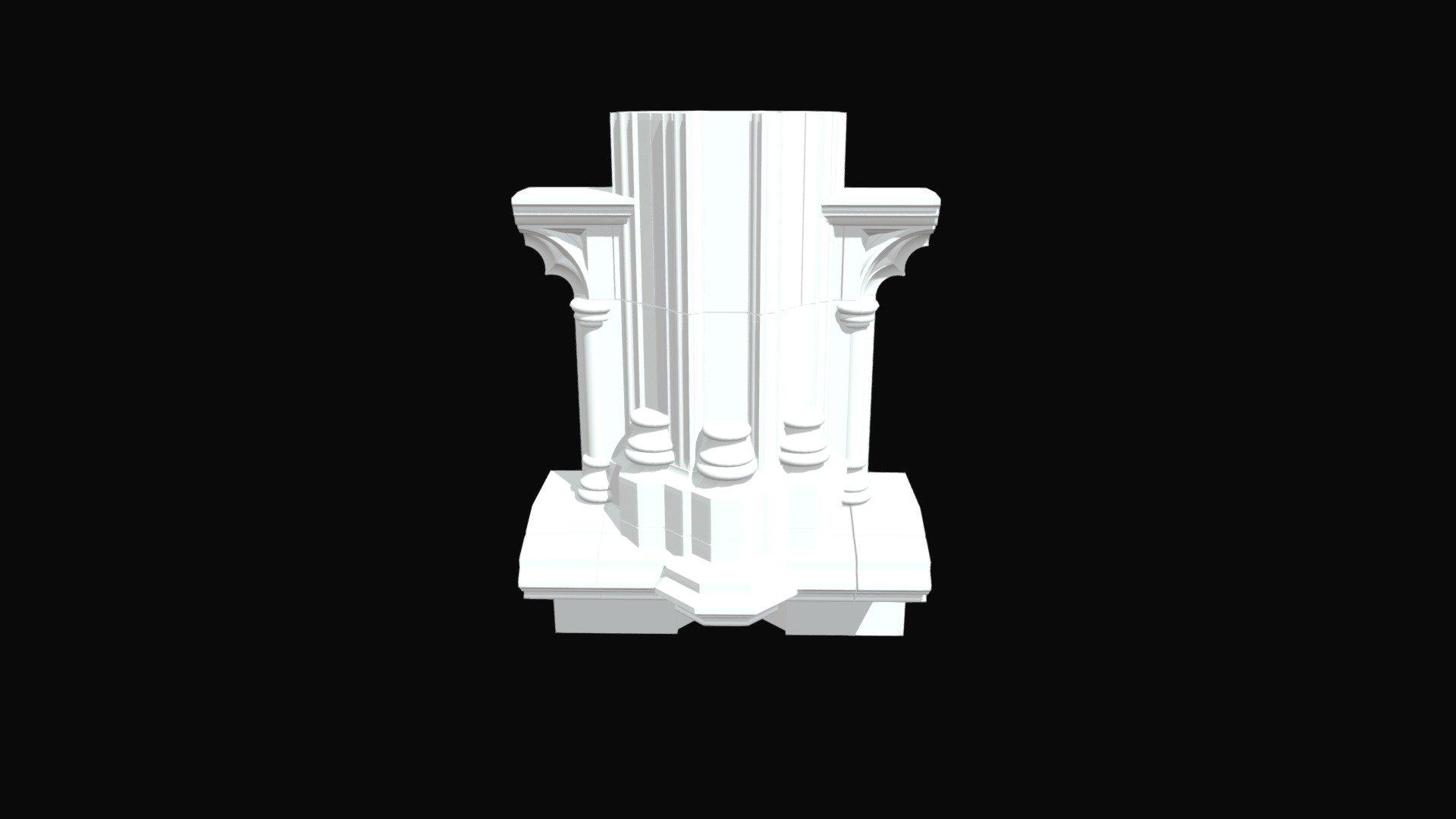 Grand Hall 1st floor column Base - 3D model by Lapis Design ...