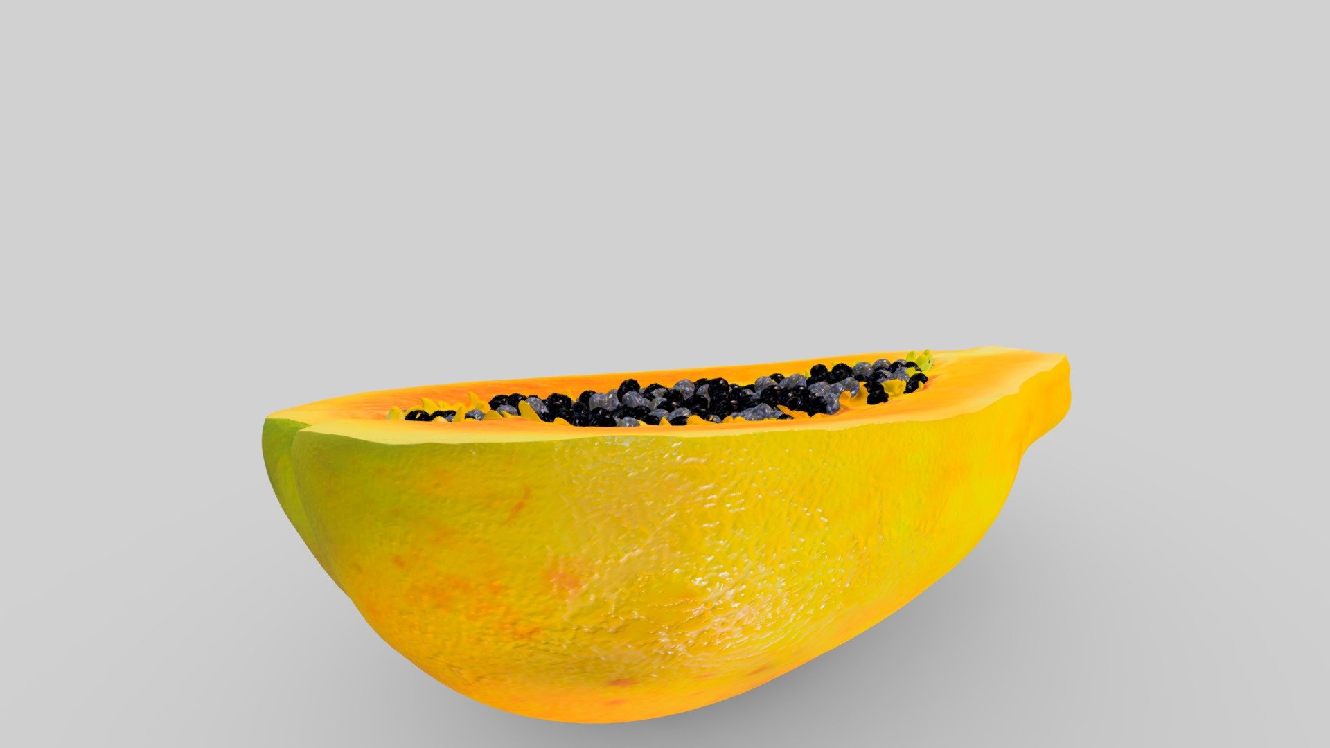 Papaya Fruits 3D Model - 3D model by Kailash H Kanojia ...