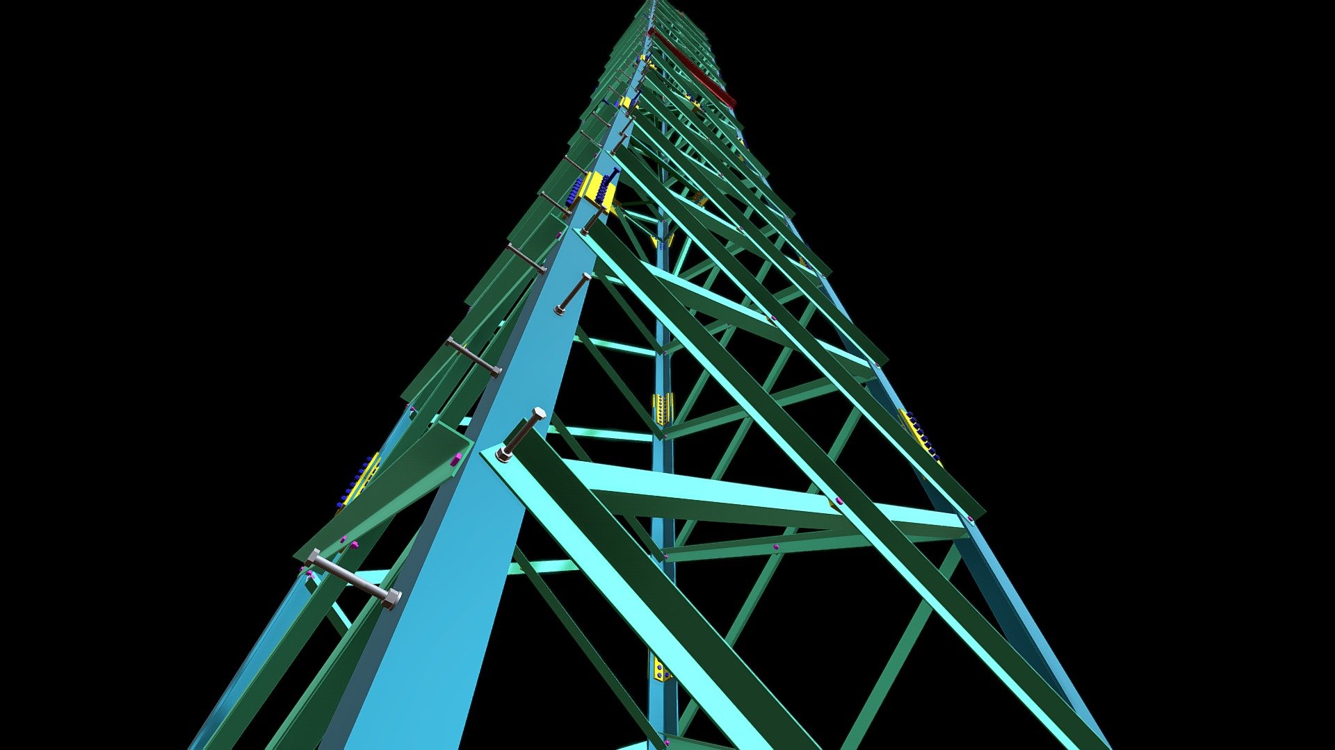 TRANSMISSION TOWER 440kV - 3D model by apoiocad [2f2709c] - Sketchfab
