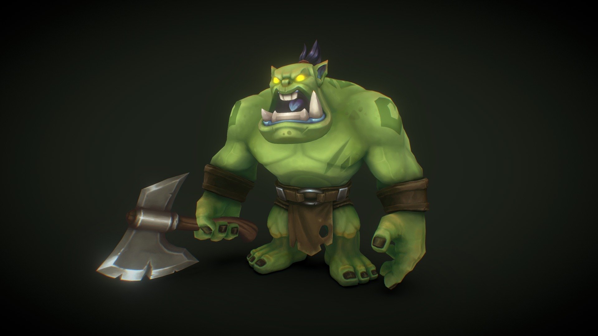 Orc, the Orc -Stylized Handpaint for Games - 3D model by AlexDG_3DArt ...