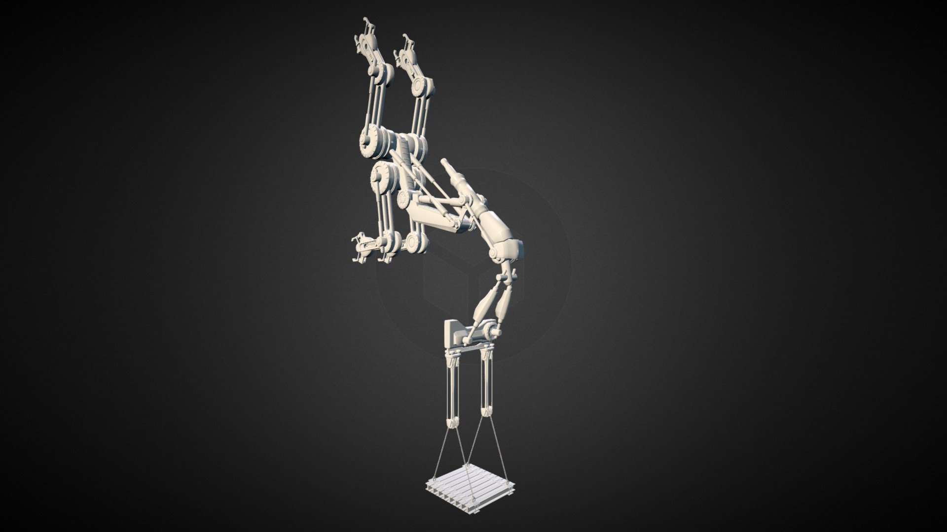 Platform Crane - 3D model by suraci [2f3104c] - Sketchfab