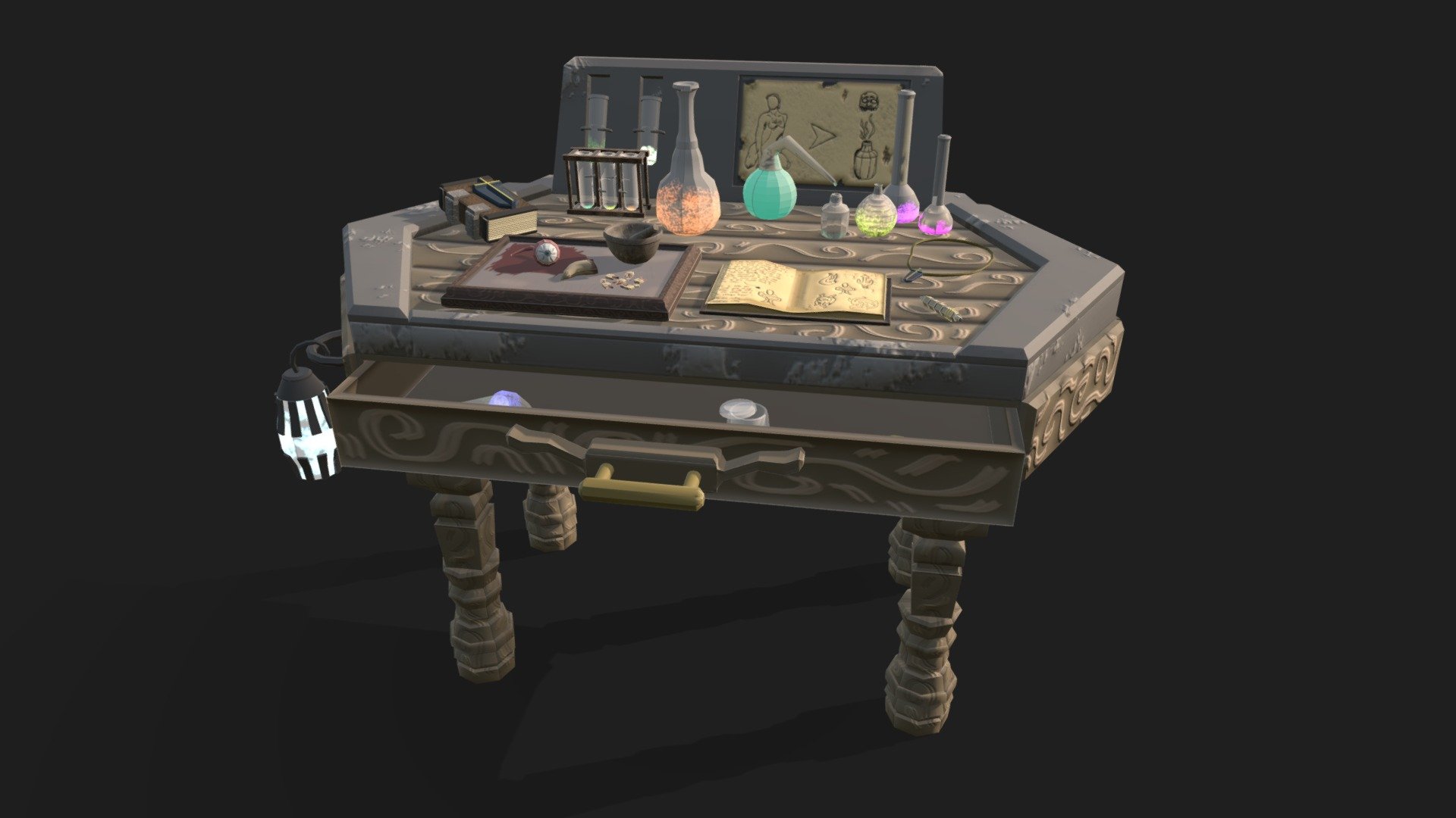 Desk Project - Download Free 3D model by CSouthern [2f31785] - Sketchfab