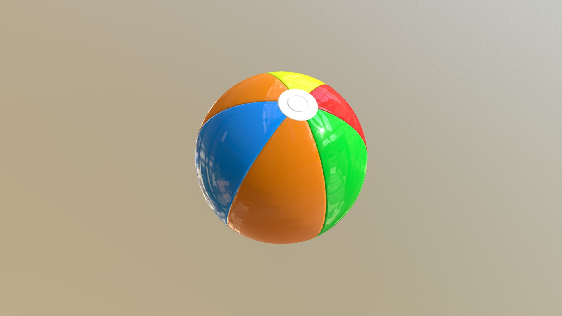 Beach ball - 3D model by Helena Morales (@hmorales) [2f32e77] - Sketchfab
