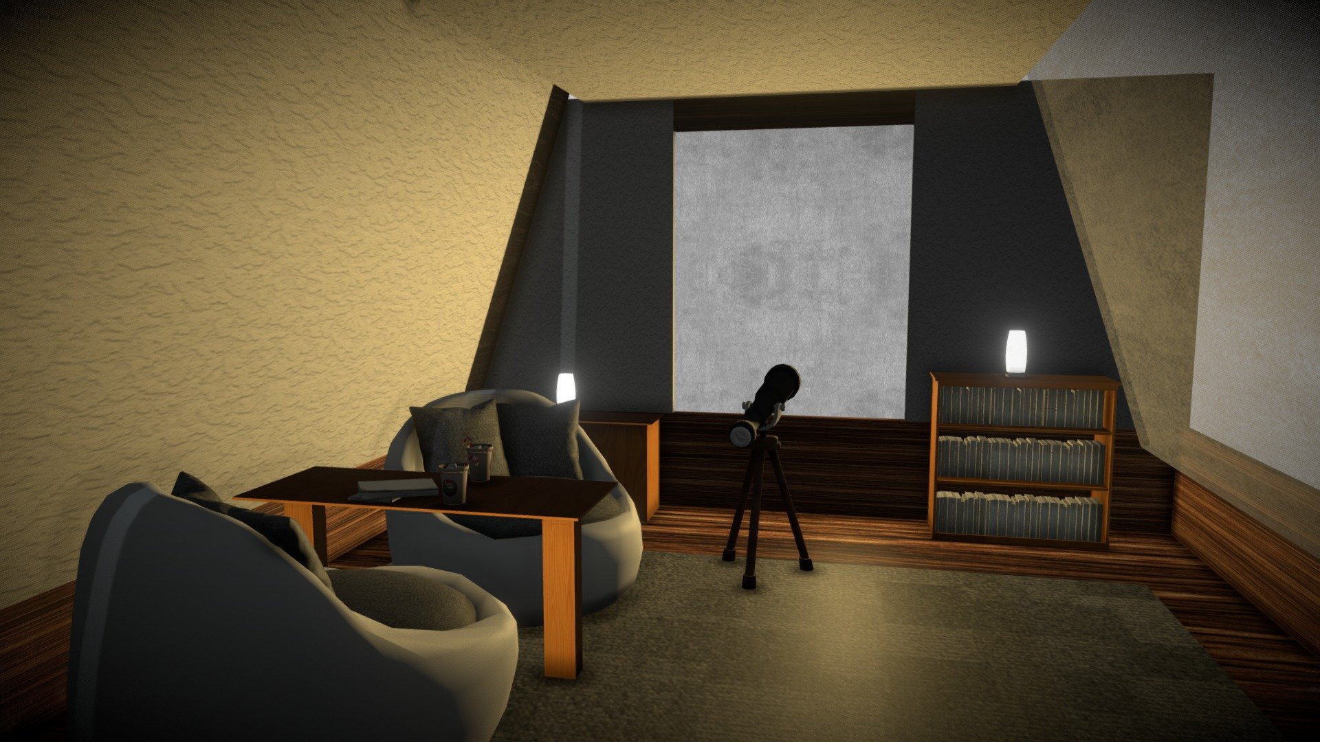 Attic - 3D model by vickybooo [2f363f2] - Sketchfab