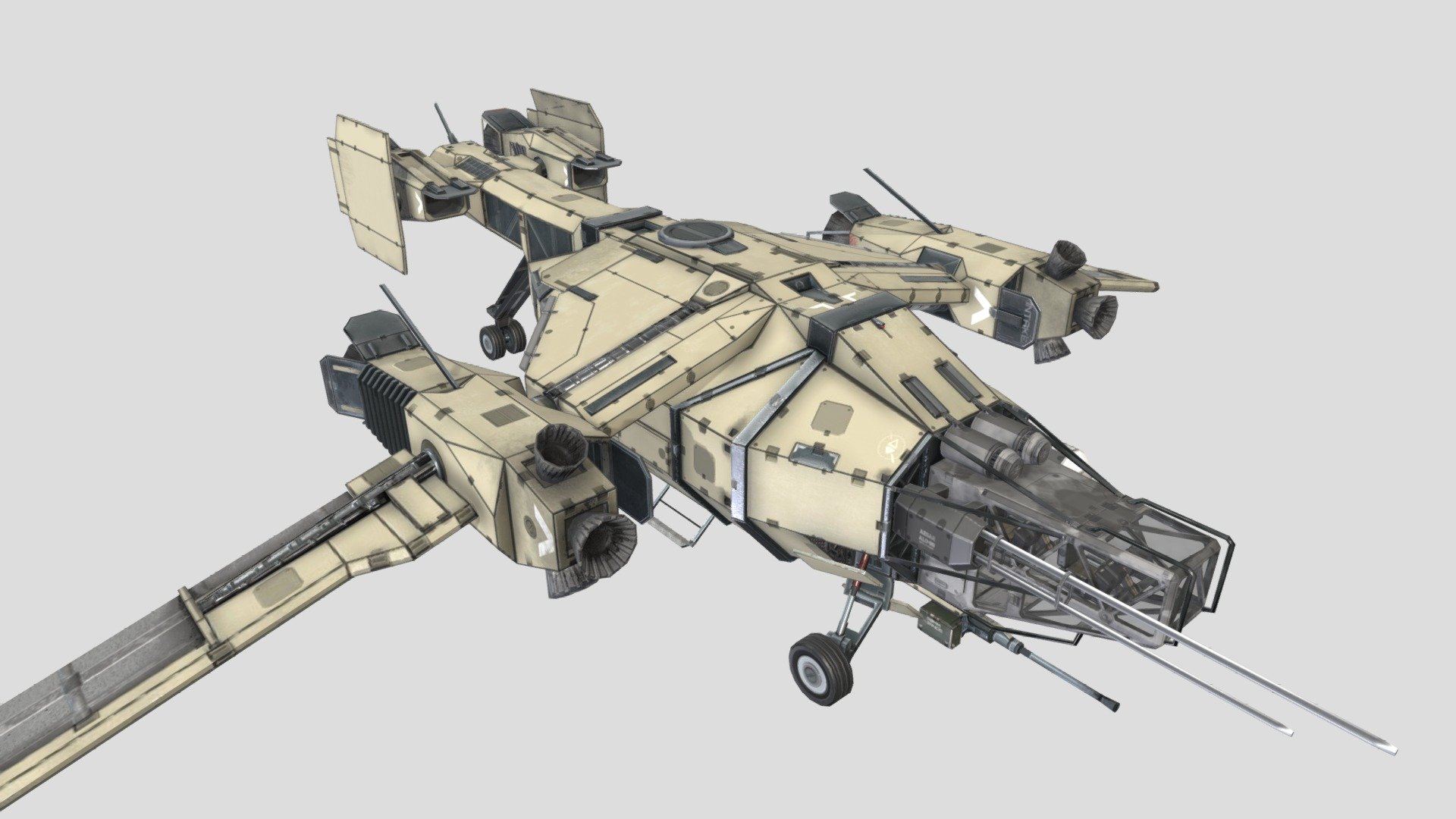 Albatross Dropship - 3D model by julietdeltabravo [2f379fc] - Sketchfab