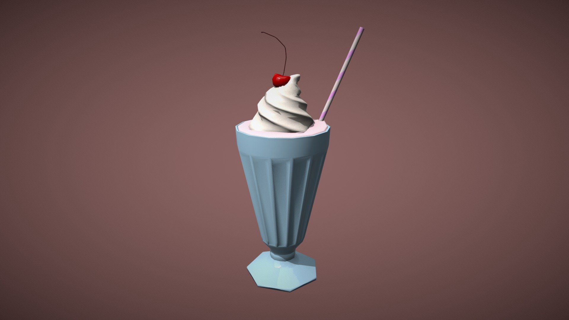 Milkshake - Download Free 3D model by Mathilde Beuvin (@mat_bvn ...