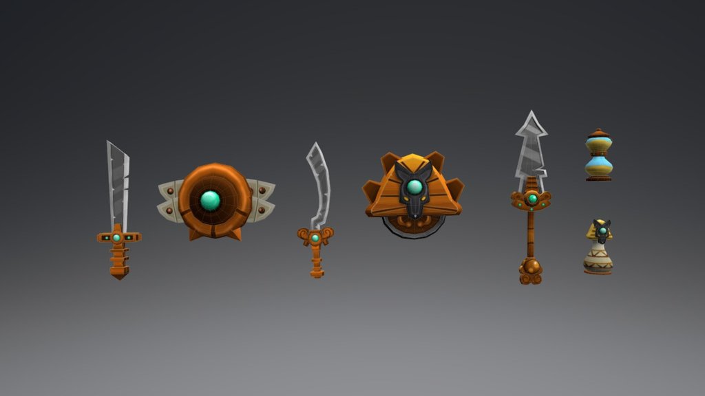 Weapons - Anubis - 3D model by Alejandra Narvaez (@alejandramn ...