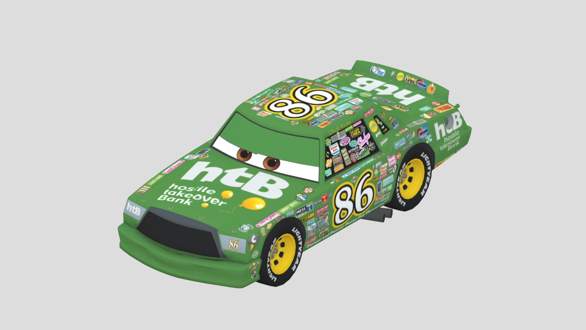 Wii Cars 2 TVG - Chick Hicks - Download Free 3D model by SMF Features ...