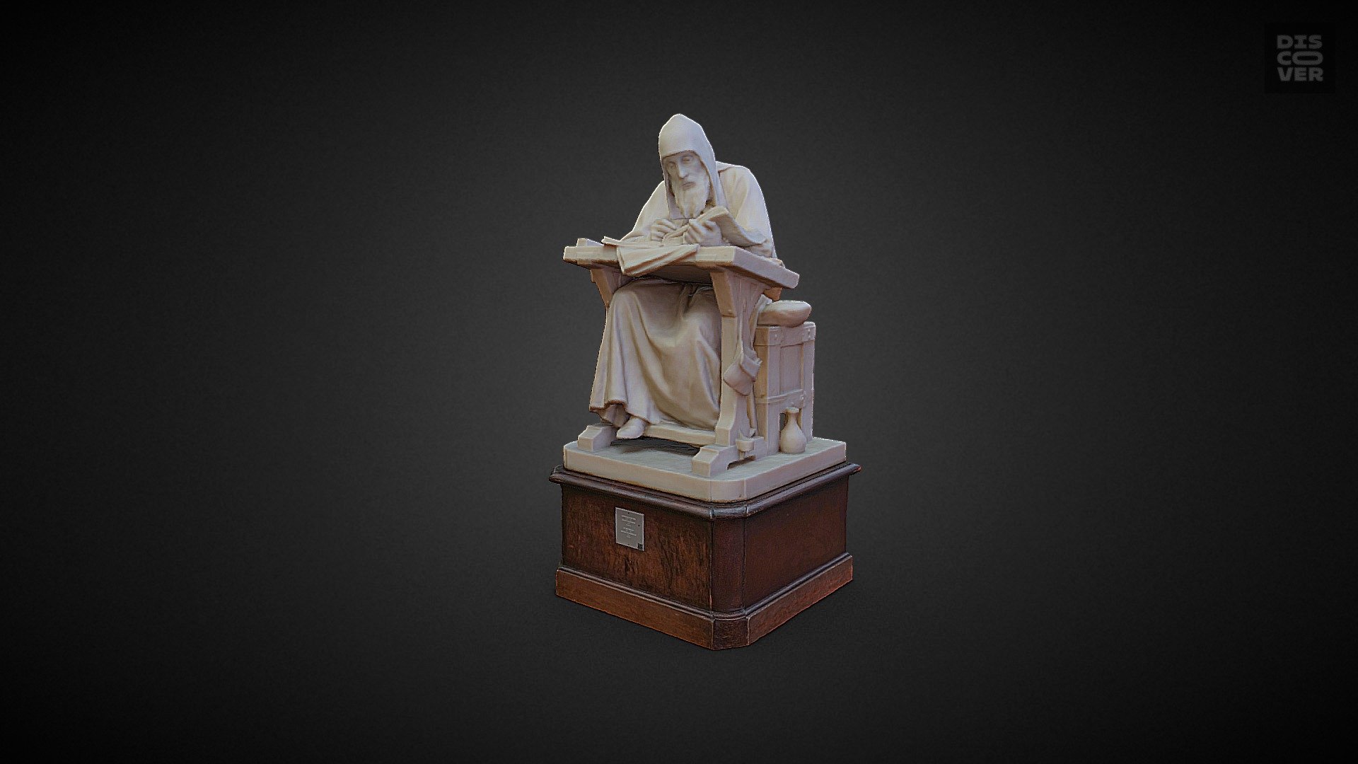 Мармурова скульптура Нестор Літописець - 3D model by eMuseum [2f3af2b] - Sketchfab