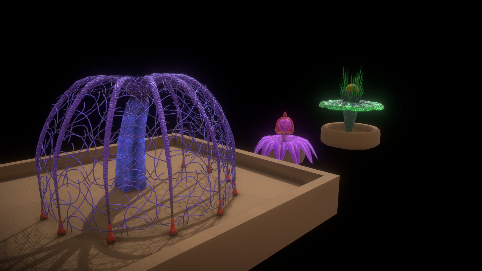 Alien Plants - Download Free 3D model by Michael Santiago ...