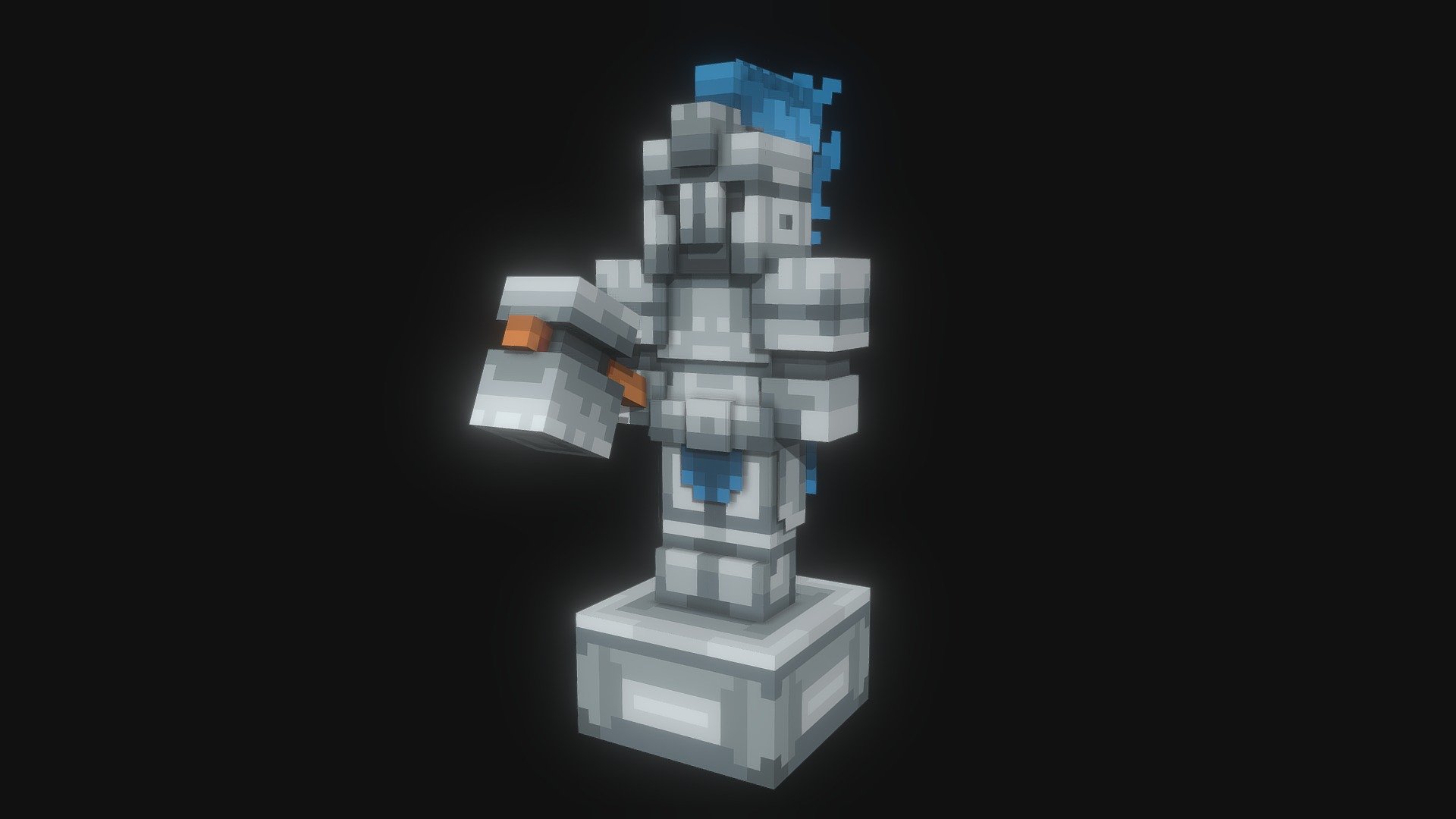 Knight Statue - 3D model by Jameson (@JamesonJr) [2f3e186] - Sketchfab