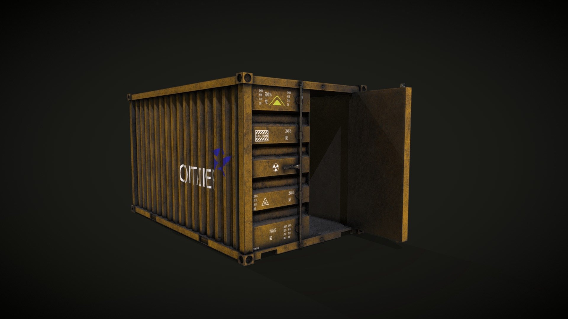 Container 1 door open - Buy Royalty Free 3D model by SnowyTrain ...