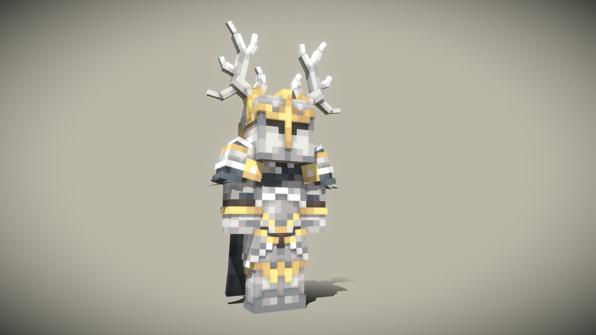 Golden hunt armor | Minecraft model - 3D model by kenddie [2f4018e ...