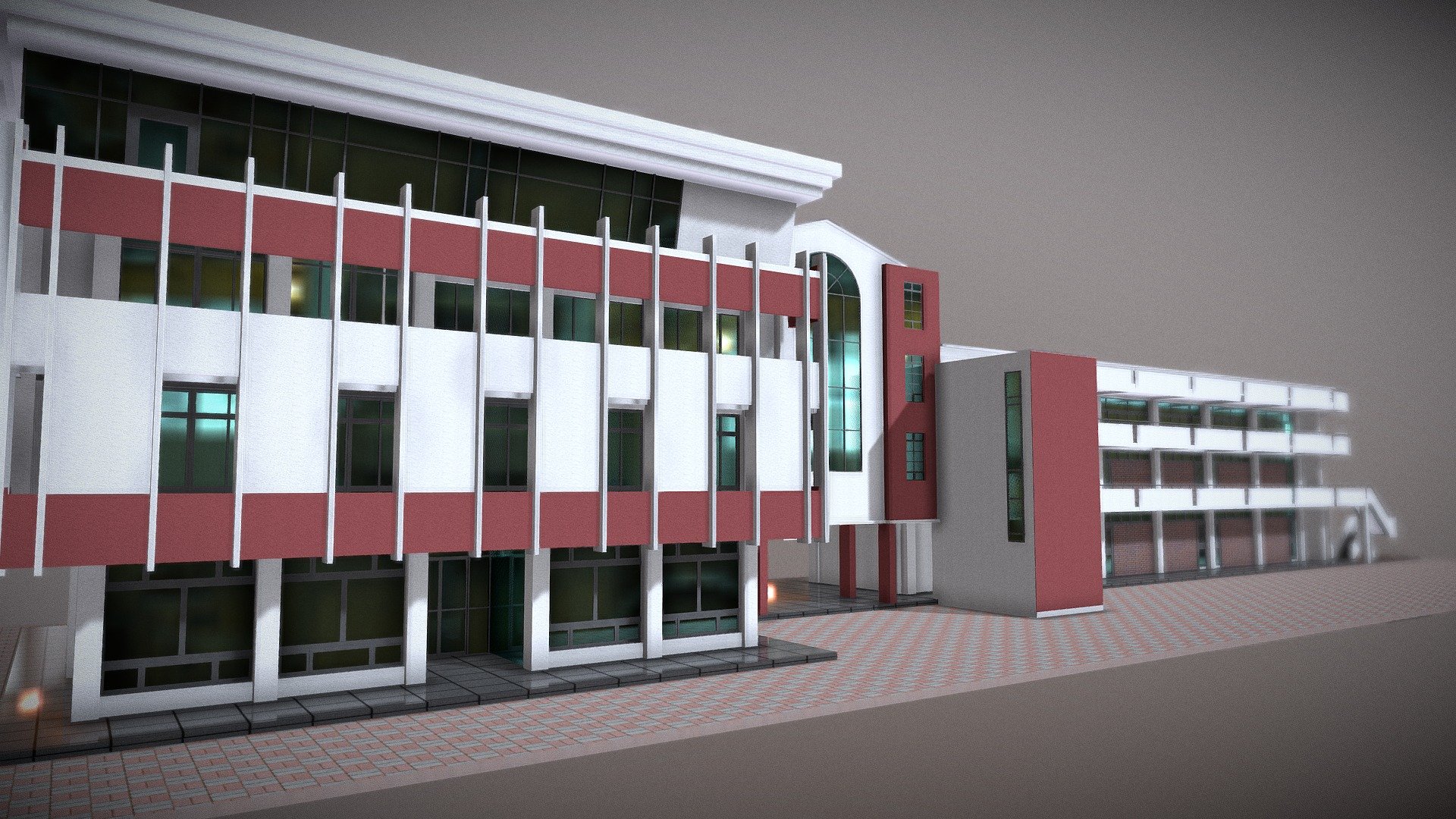 弘光科技大學_A棟行政大樓 - 3D model by Mingkun Liu (@foxworksgo) [2f41e46] - Sketchfab