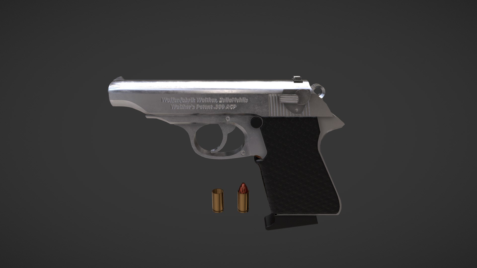 Walther PPK - Download Free 3D model by Foxx Assets (@FoxxAssets ...