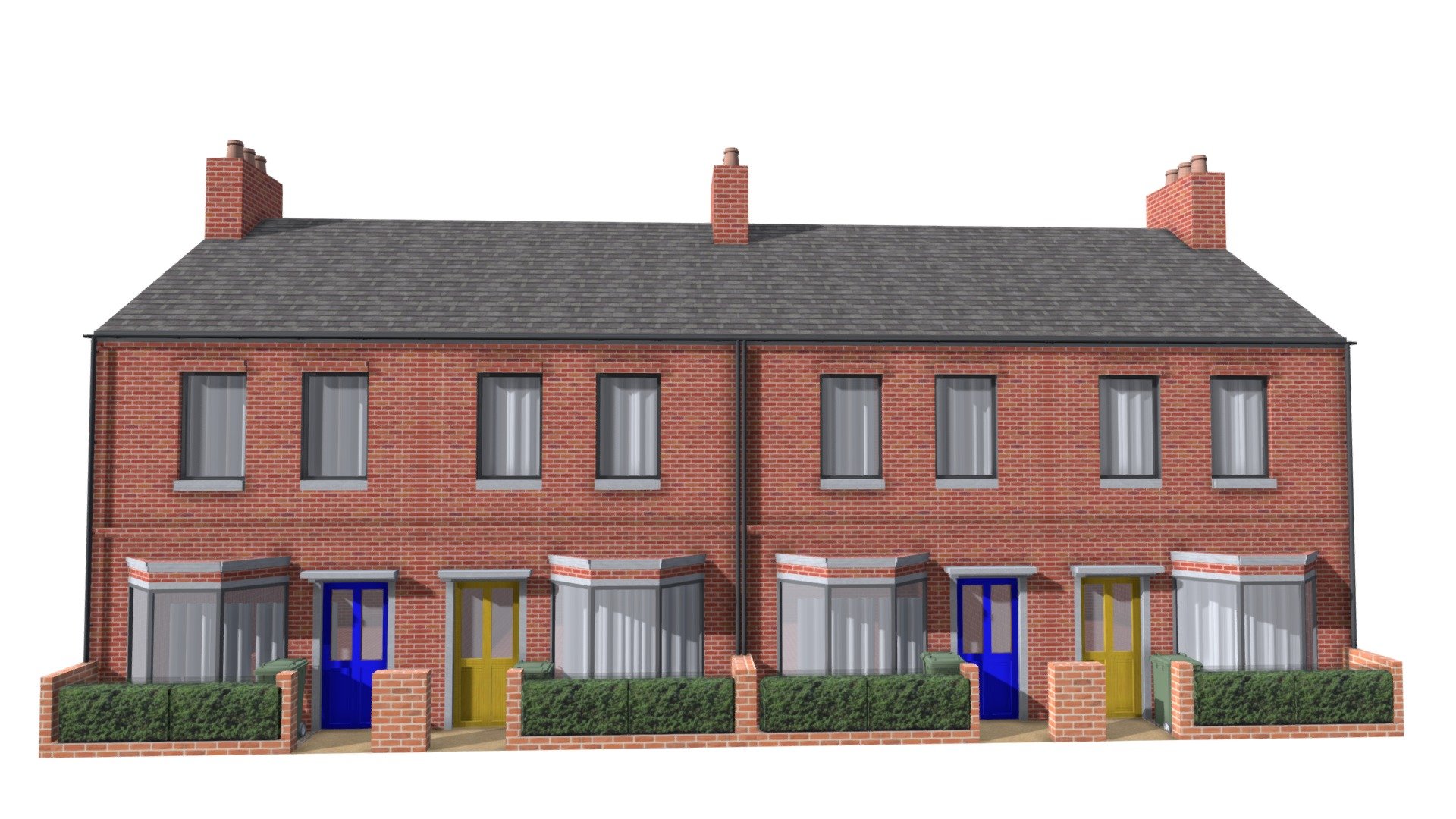 Terraced housing typology - 3D model by Capita Place (@capitaplace ...
