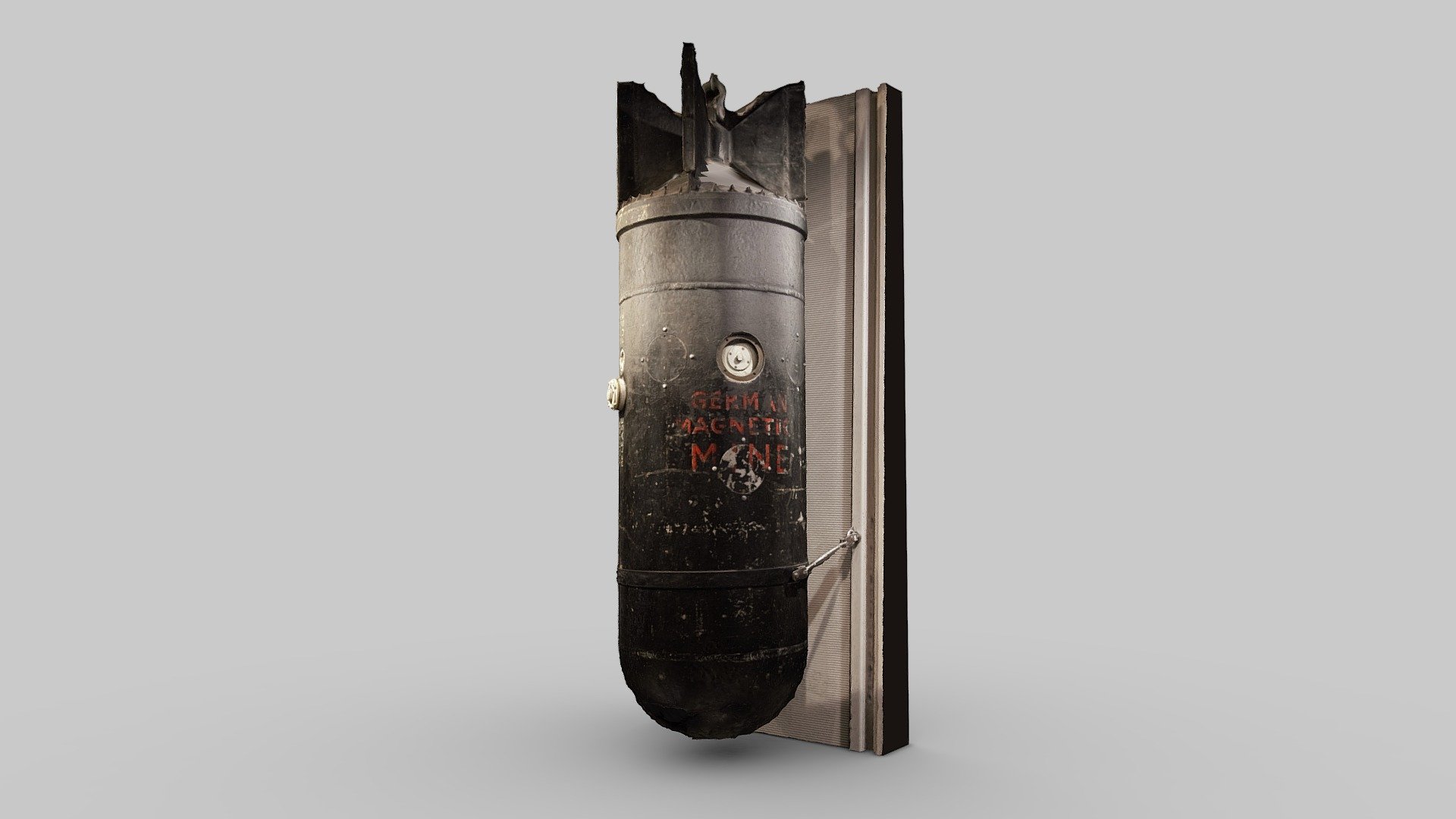 Parachute Mine - Download Free 3D model by artfletch [2f47189] - Sketchfab