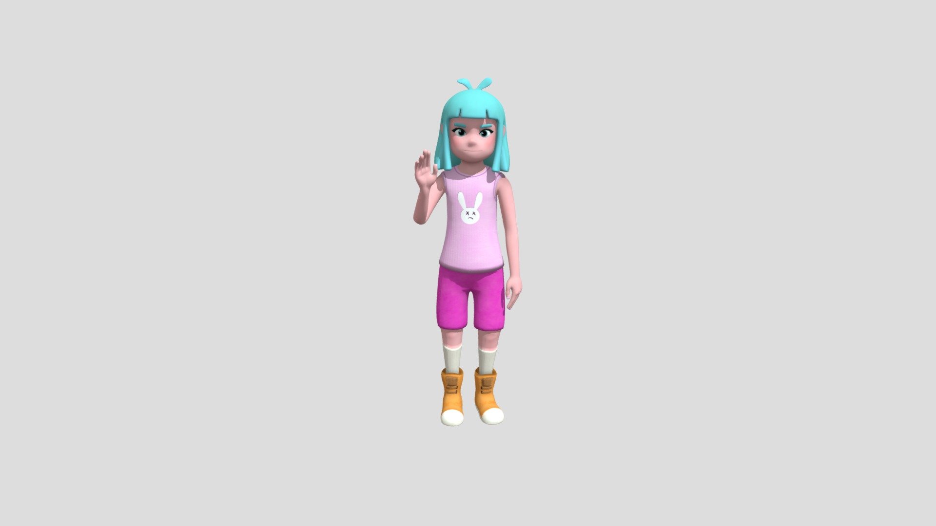 Waving Amy - Download Free 3D model by alvarolloret [2f483cb] - Sketchfab