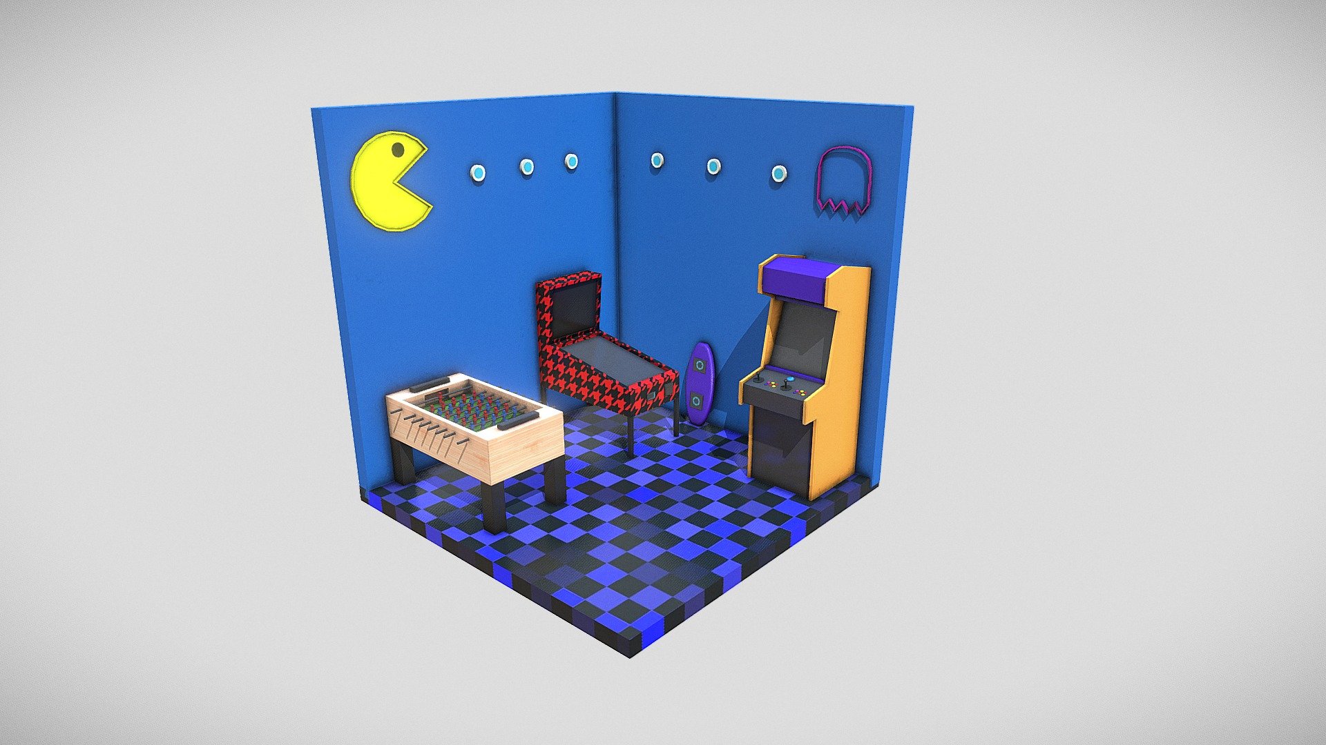 Pacman - Download Free 3D model by Caio Filizola (@Mrcaioavatar ...