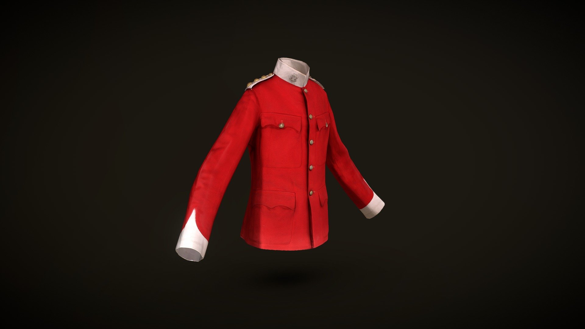 Officers Foreign Service Red Serge Jacket - 3D model by BodminKeep ...